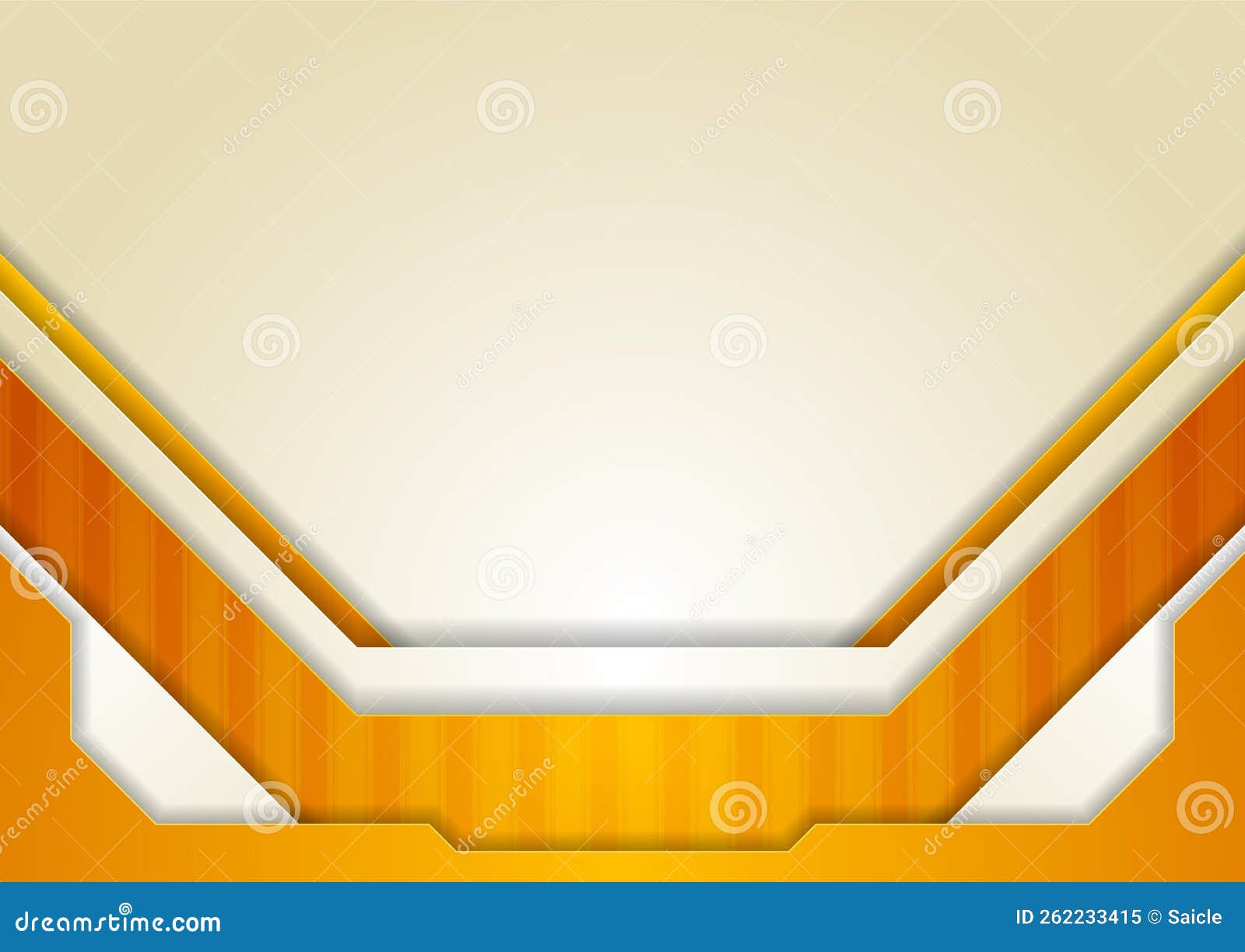 Bright Orange Abstract Geometric Modern Background Stock Vector ...