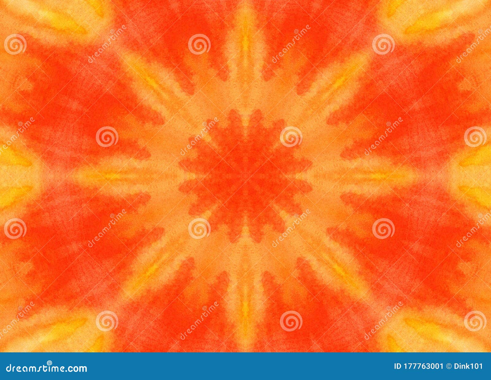 Bright Orange Abstract Soft Watercolor Pattern Stock Illustration ...