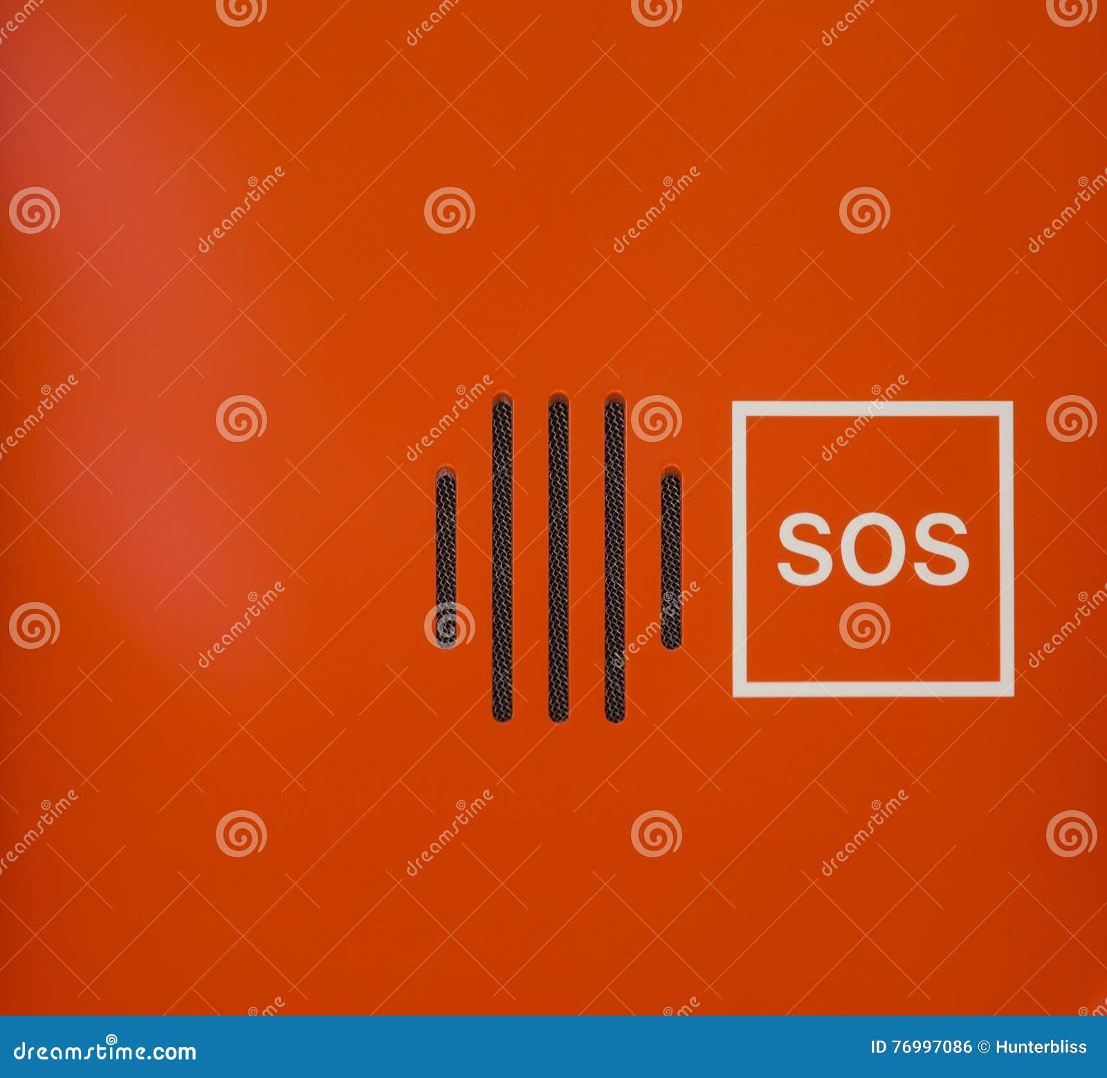 Bright Orange Abstract SOS Speaker Emergency Contract Device Stock ...