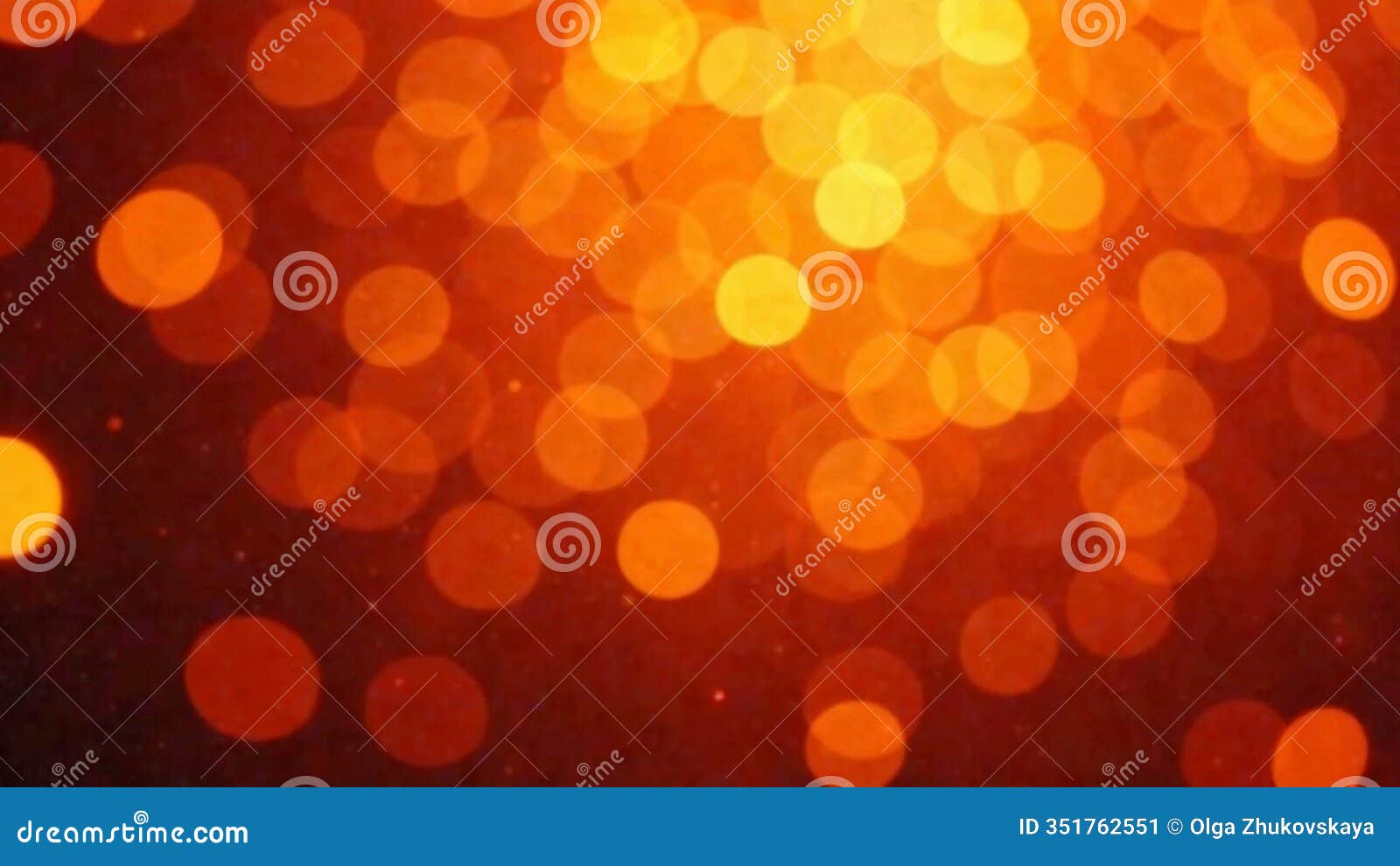 Bright Orange Background with Bokeh and Rays of Light Stock ...