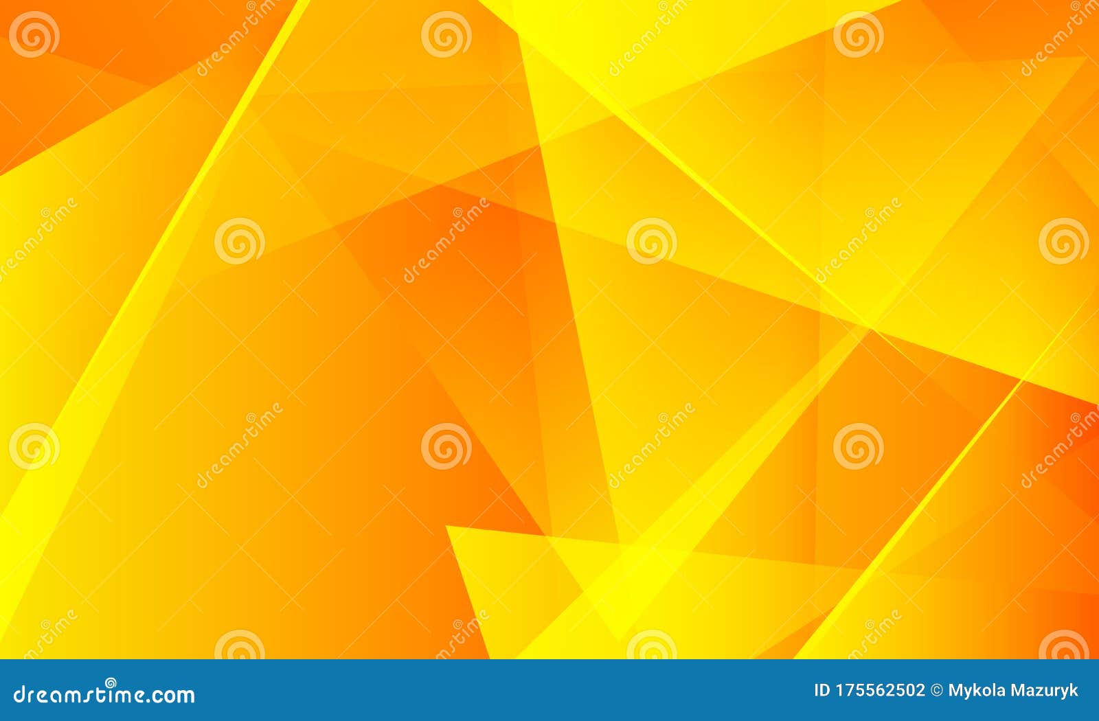 Bright Orange Background with Triangles Stock Vector - Illustration of ...