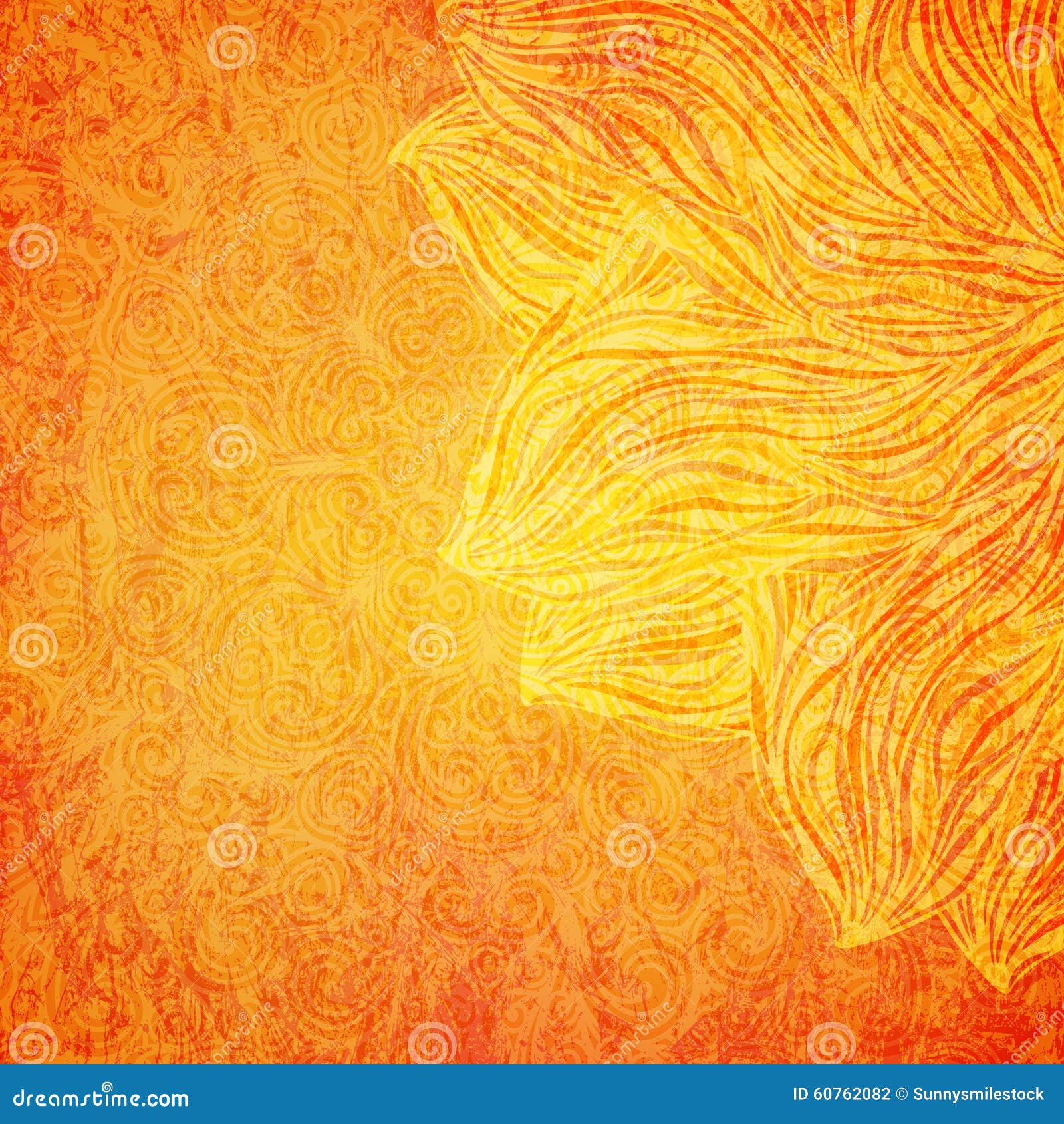 Bright orange background stock vector. Illustration of elegant - 60762082