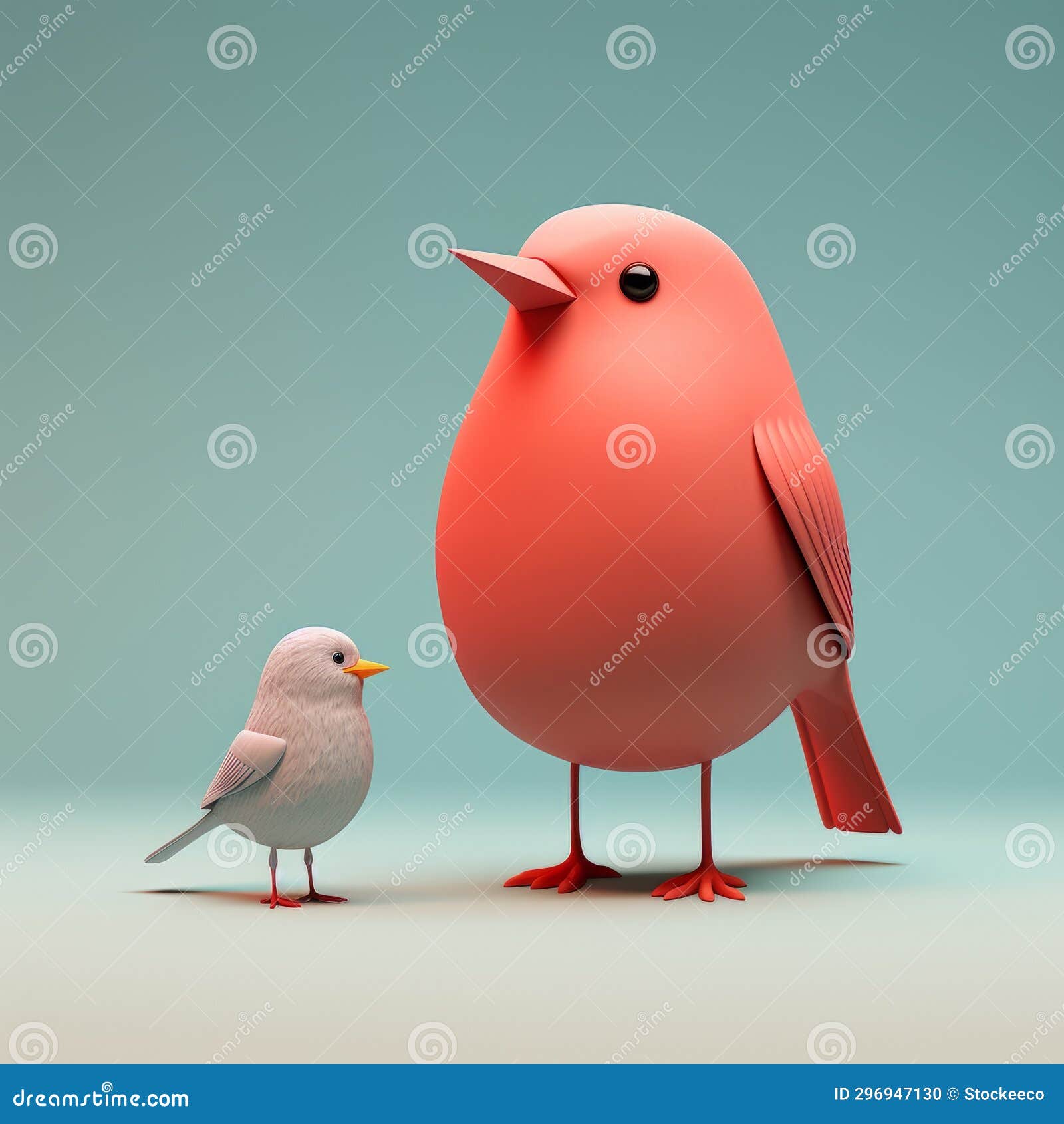 Minimalist 3d Bird and Daniel: a Creative and Eye-catching Cartoon ...