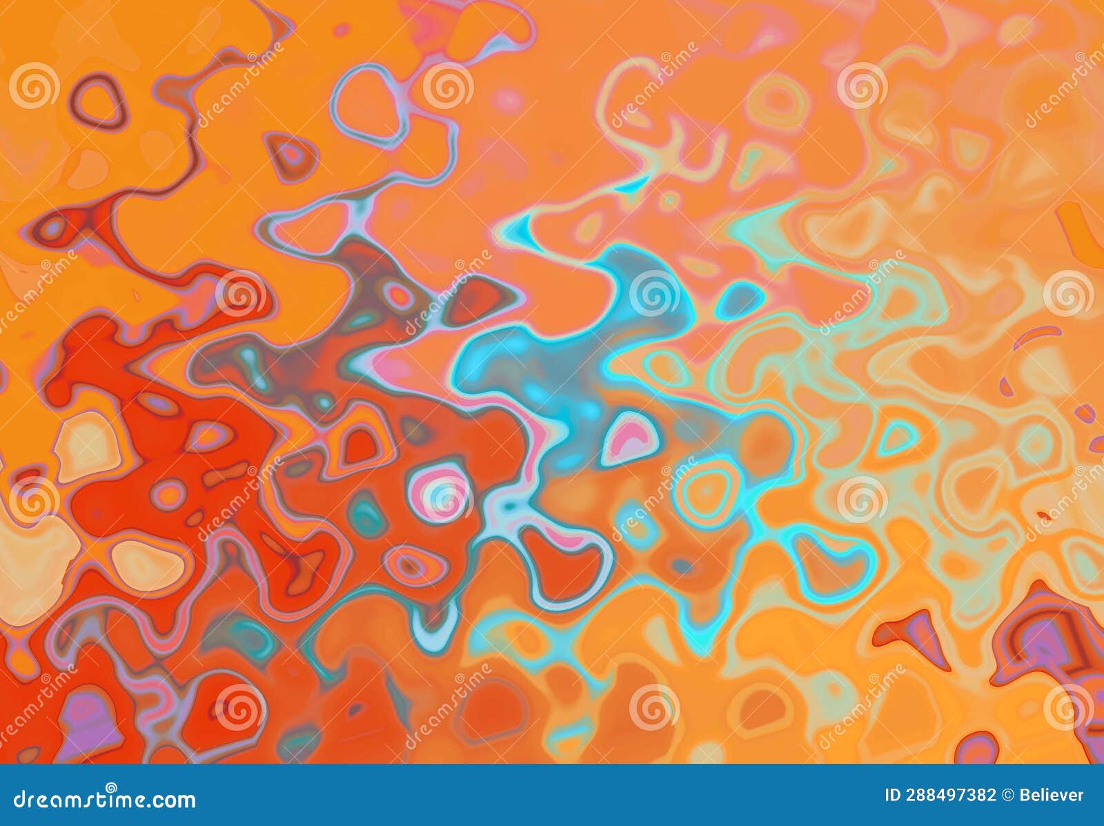 Bright Orange Blue Abstract Pattern. Beautiful Festive Background, Blur ...