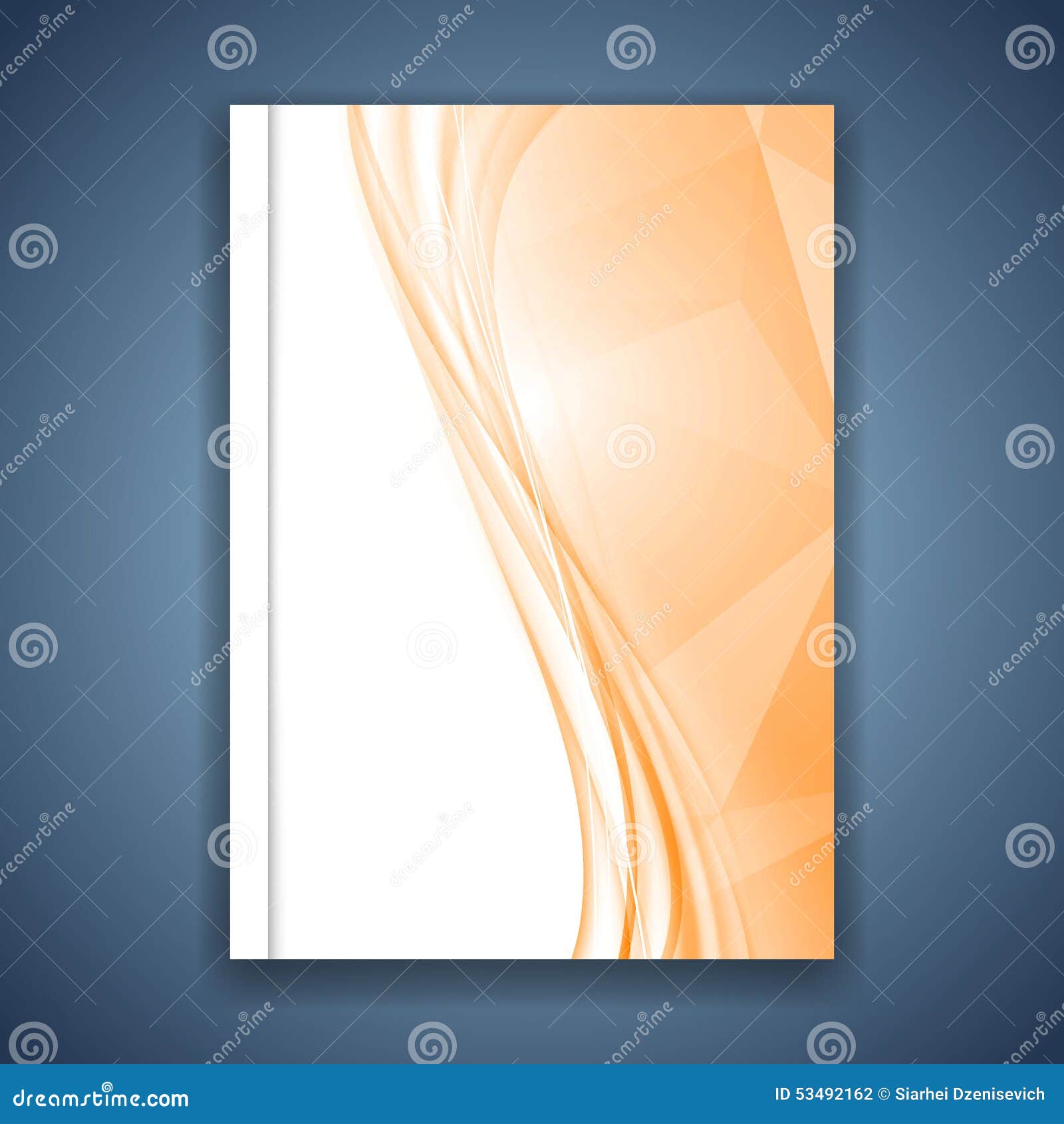 Bright Orange Crystal Folder Design Stock Vector - Illustration of ...