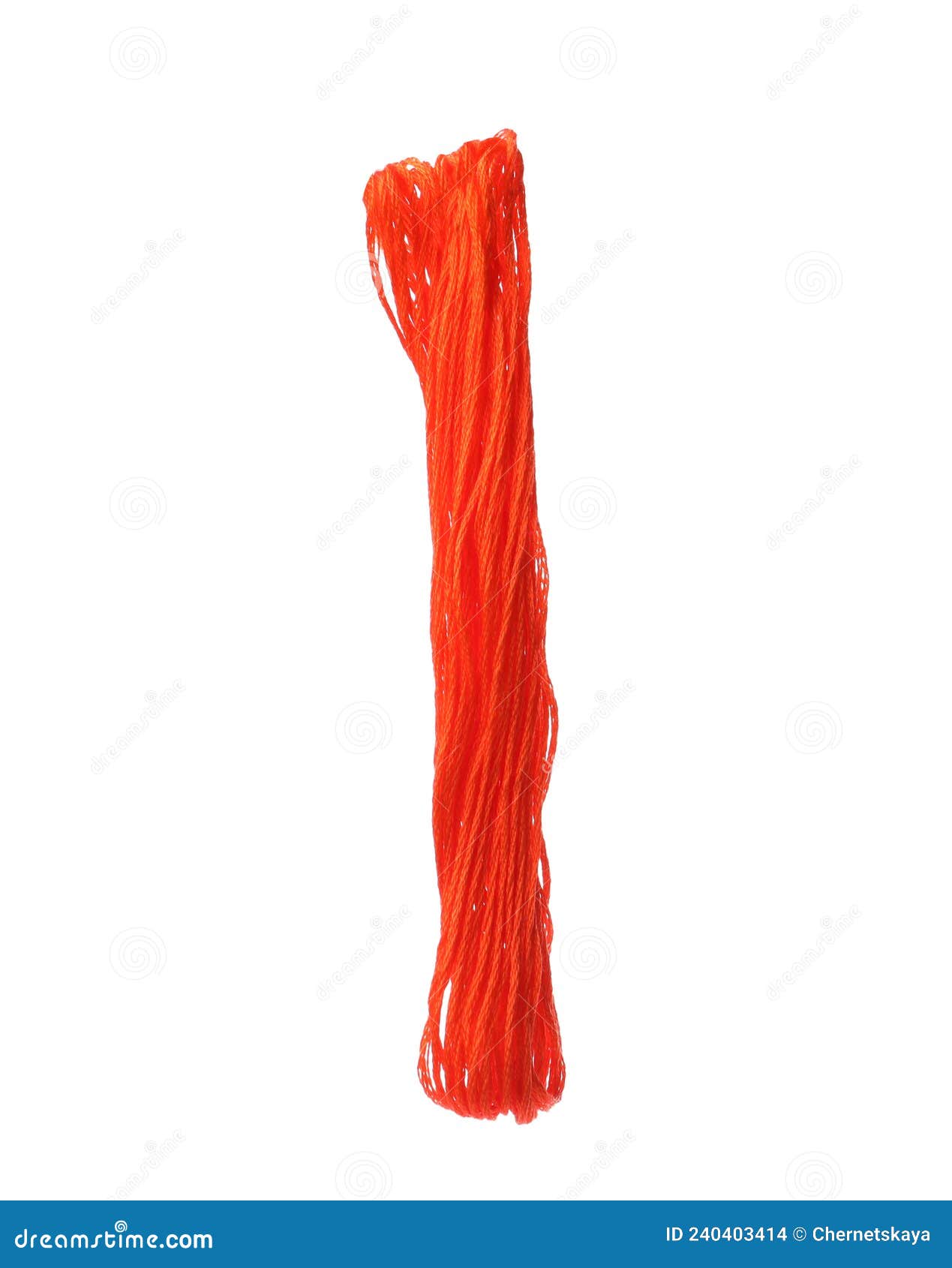 Bright Orange Embroidery Thread on White Background Stock Photo - Image ...