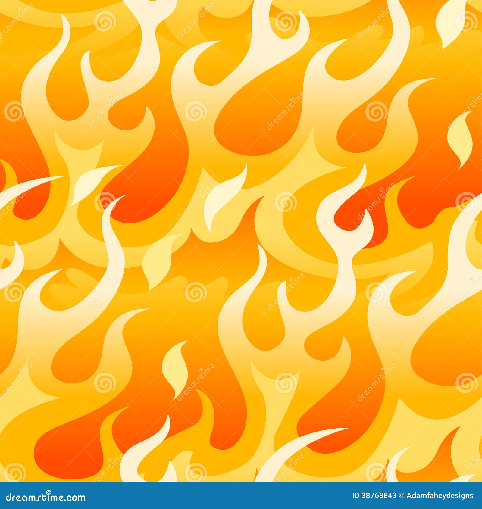 Bright orange flames. stock vector. Illustration of bushfire - 38768843