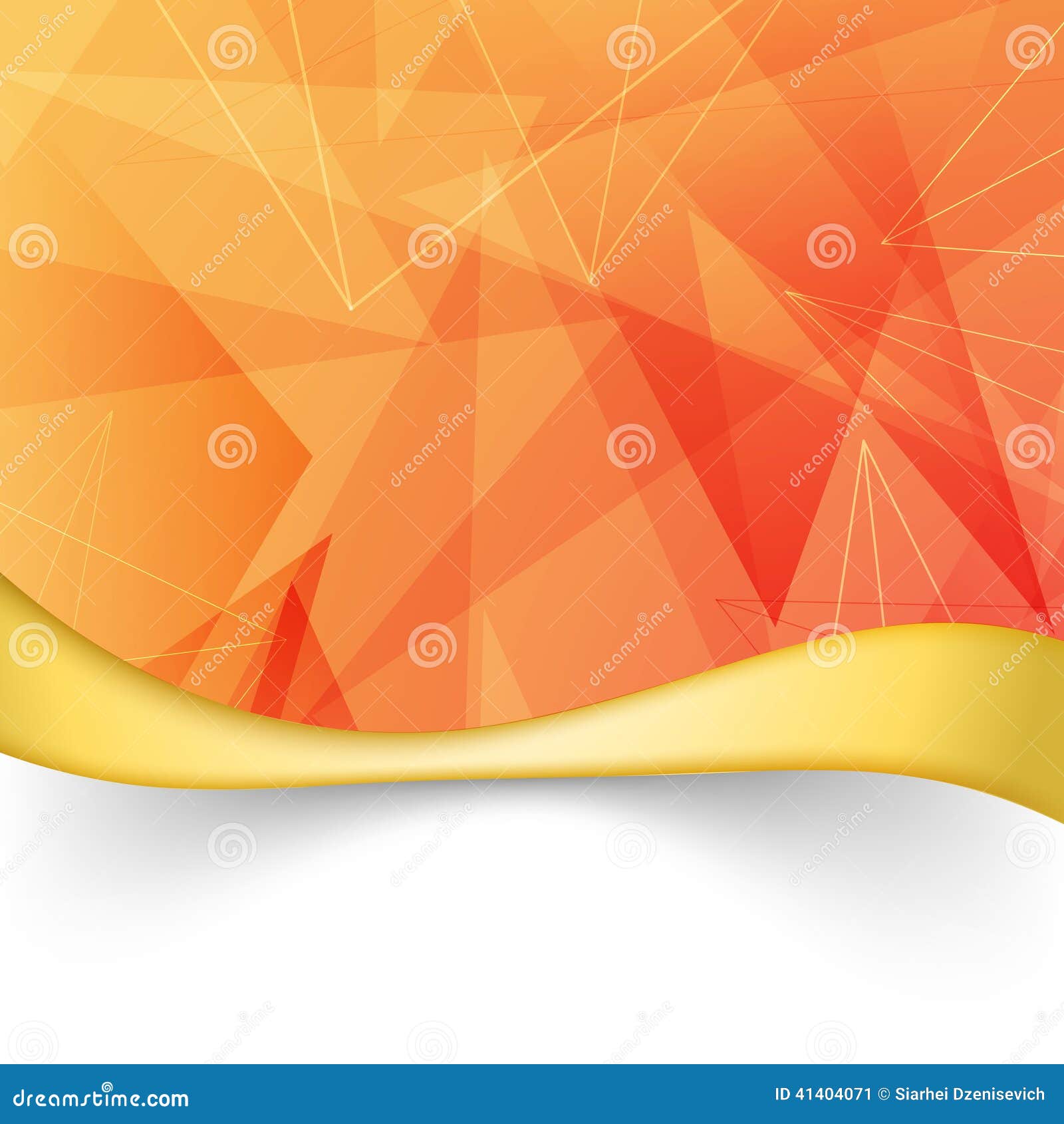 Bright Orange Folder with Border Template Stock Vector - Illustration ...