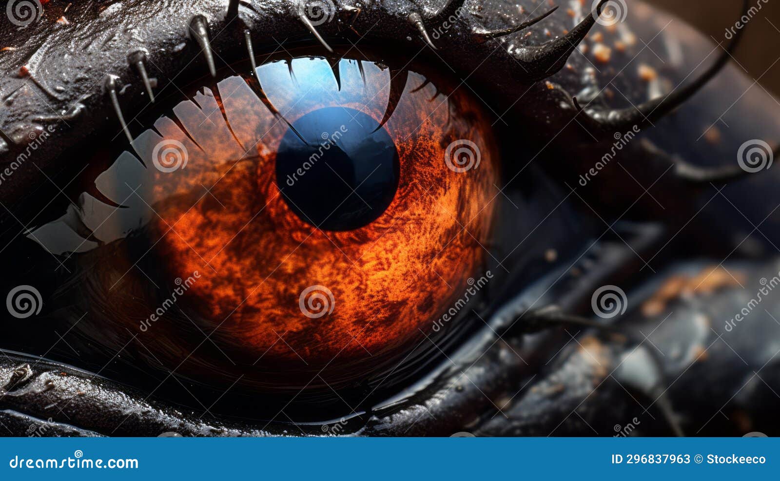 Super Realistic Dragon Eye Close-up in Unreal Engine Style Stock ...