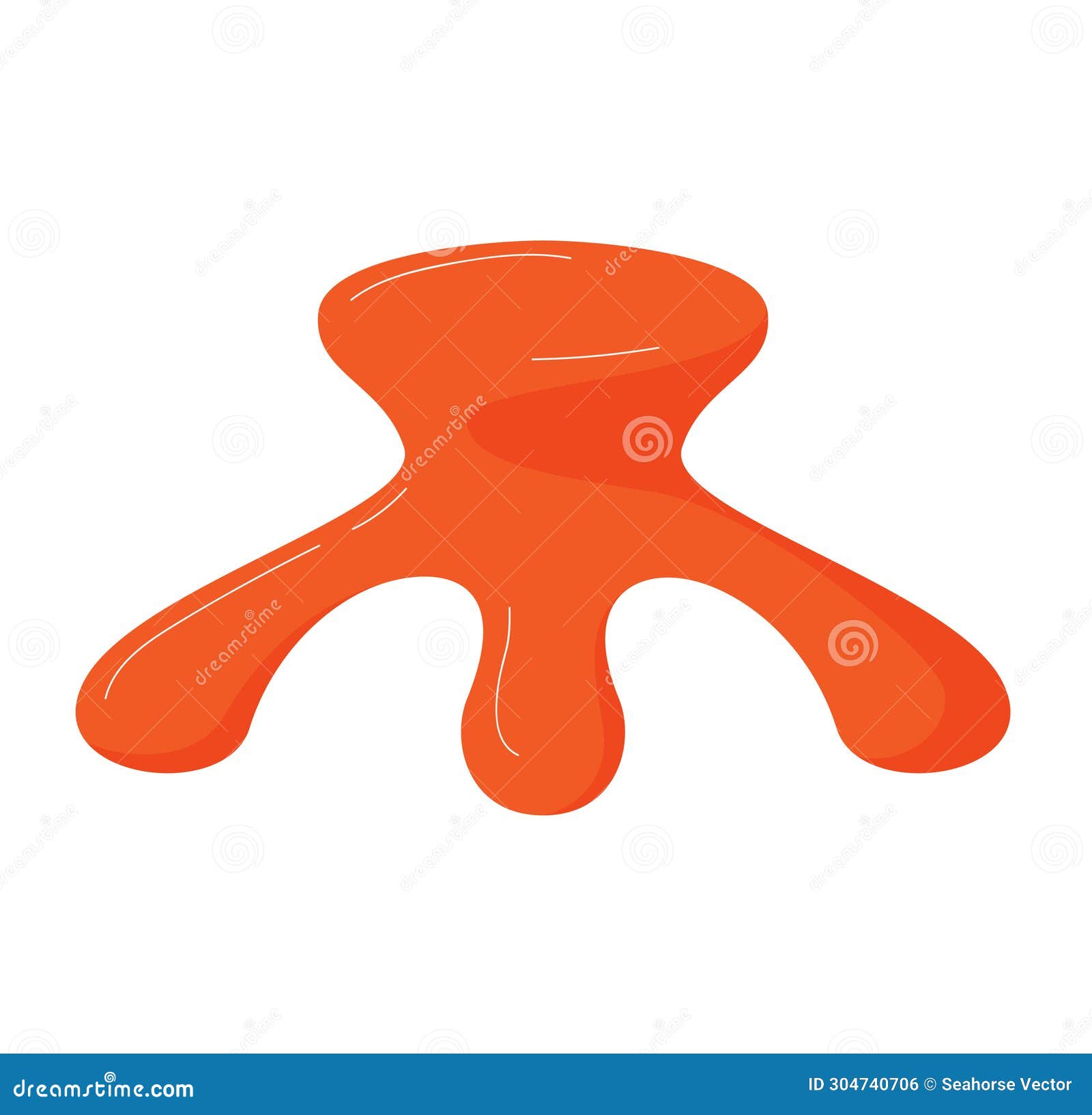 Bright Orange Paint Splatter on White Background. Liquid Drop Texture ...