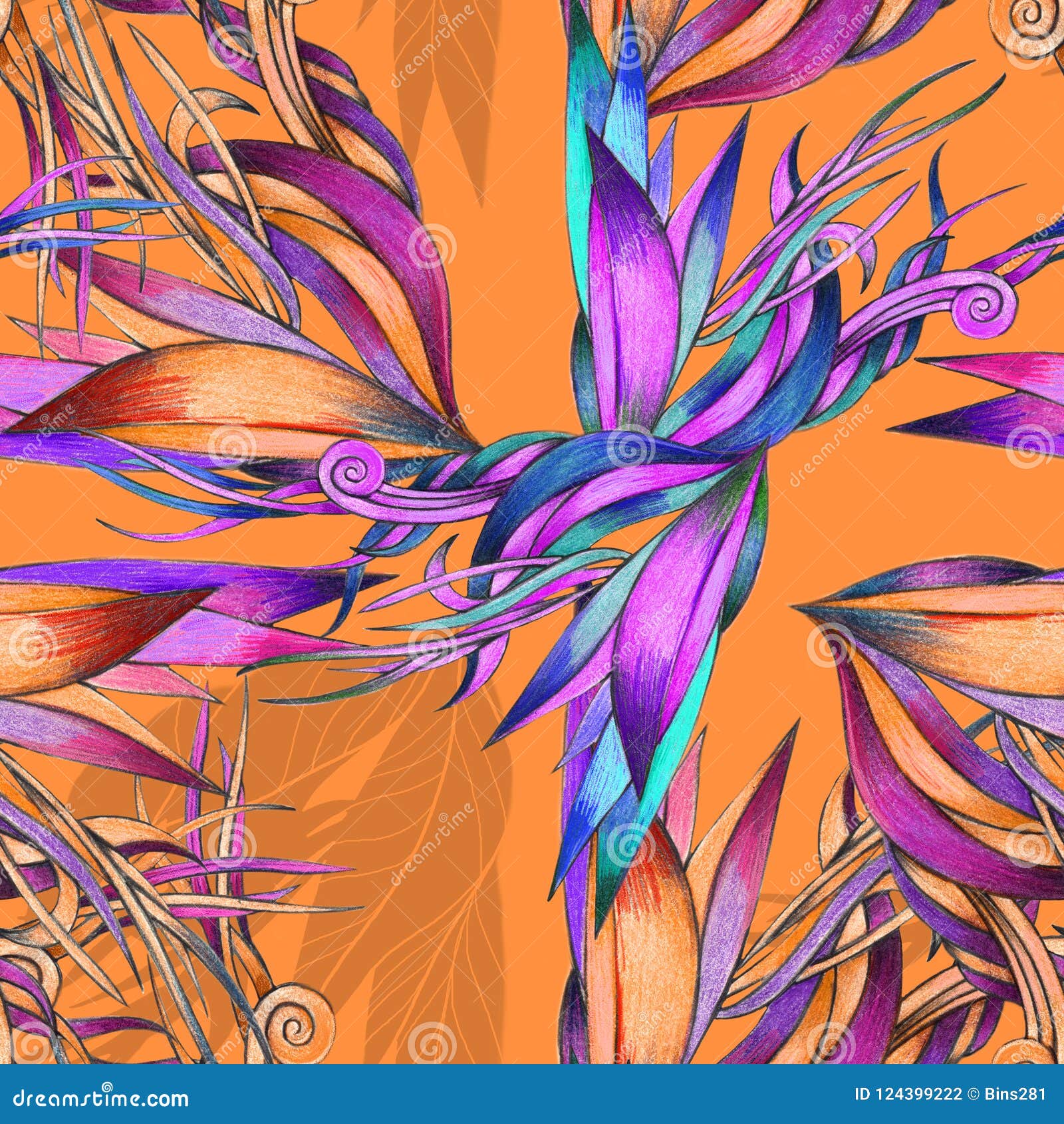 Bright orange pattern stock illustration. Illustration of cloth - 124399222