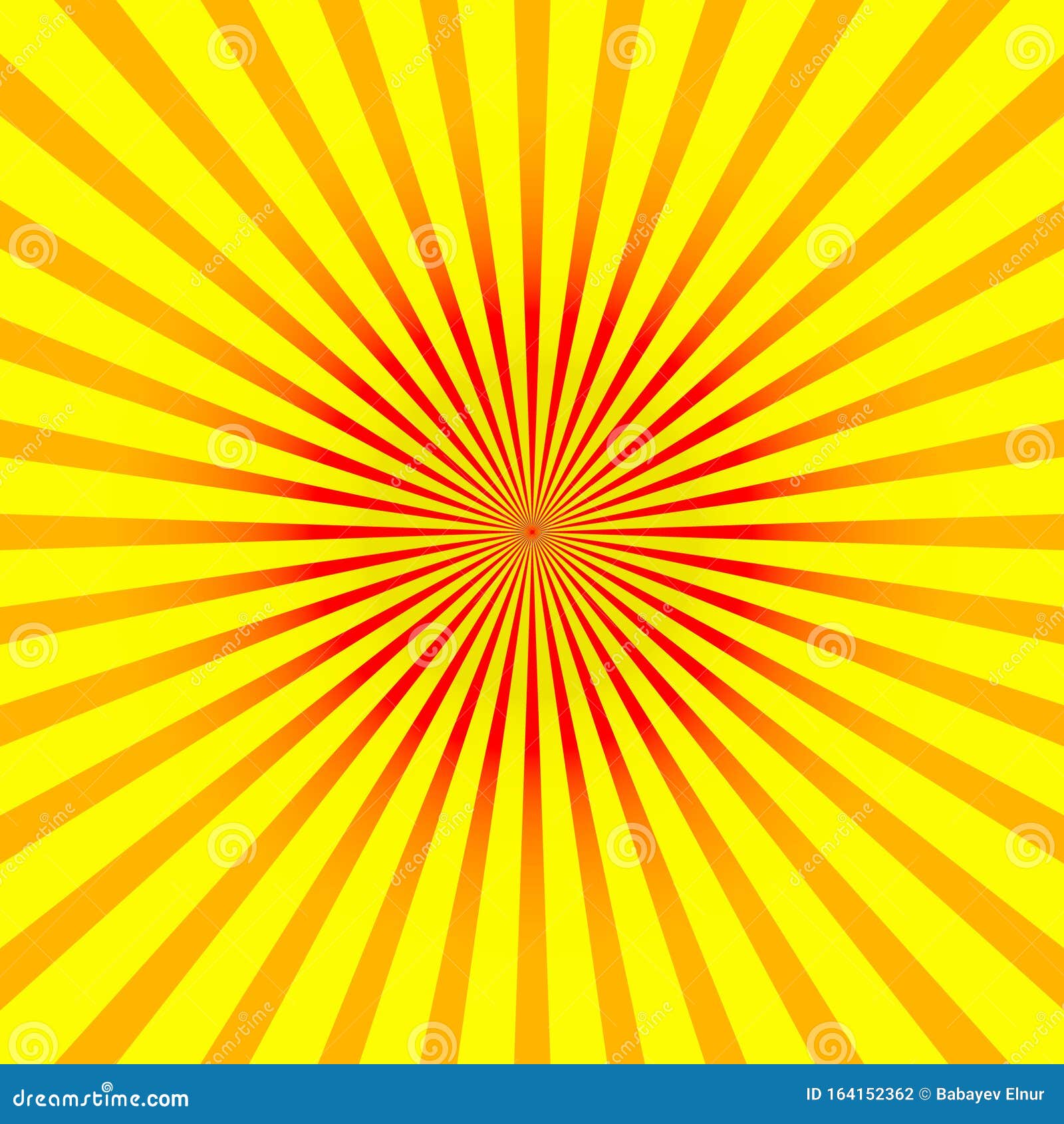 Bright Orange Rays Background. Comics, Pop Art Style. Vector, Eps 10 ...