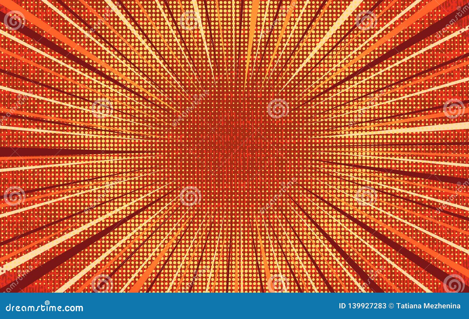 Bright Orange and Red Exploding Comic Background Stock Vector ...