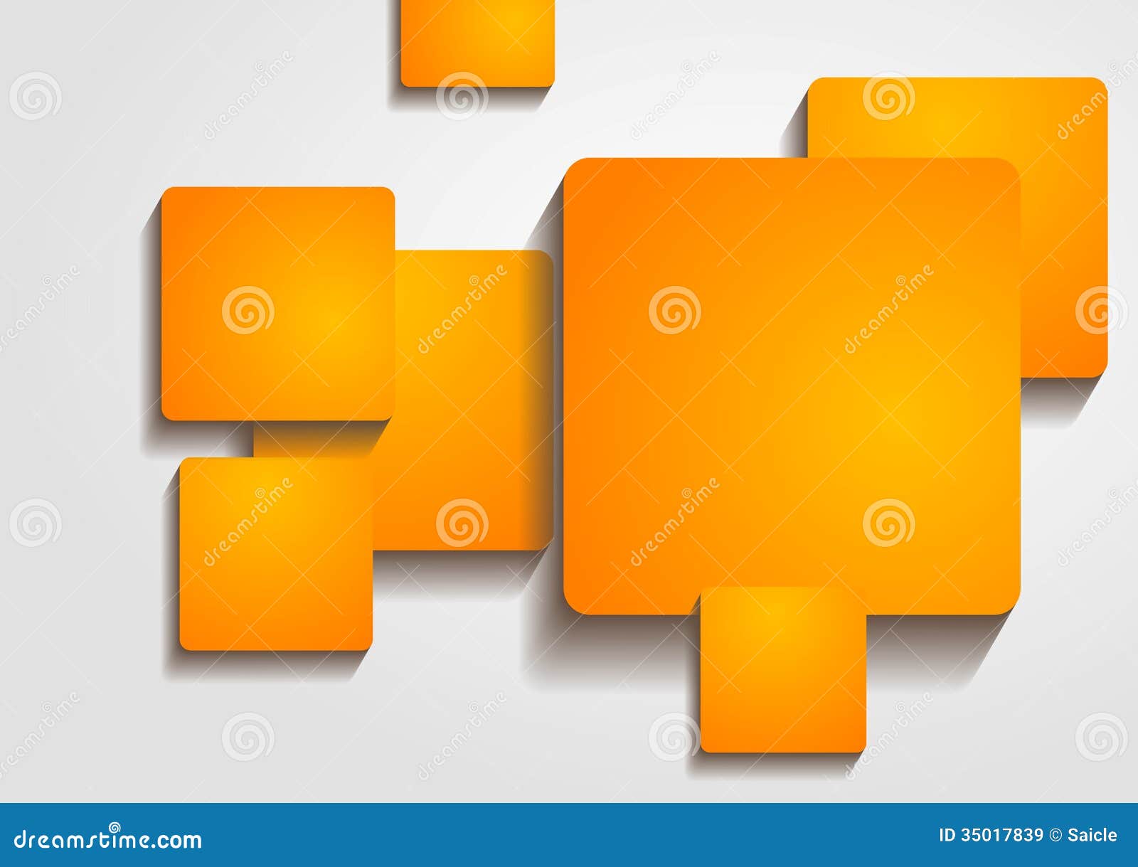 Bright Orange Squares Vector Design Stock Vector - Illustration of ...