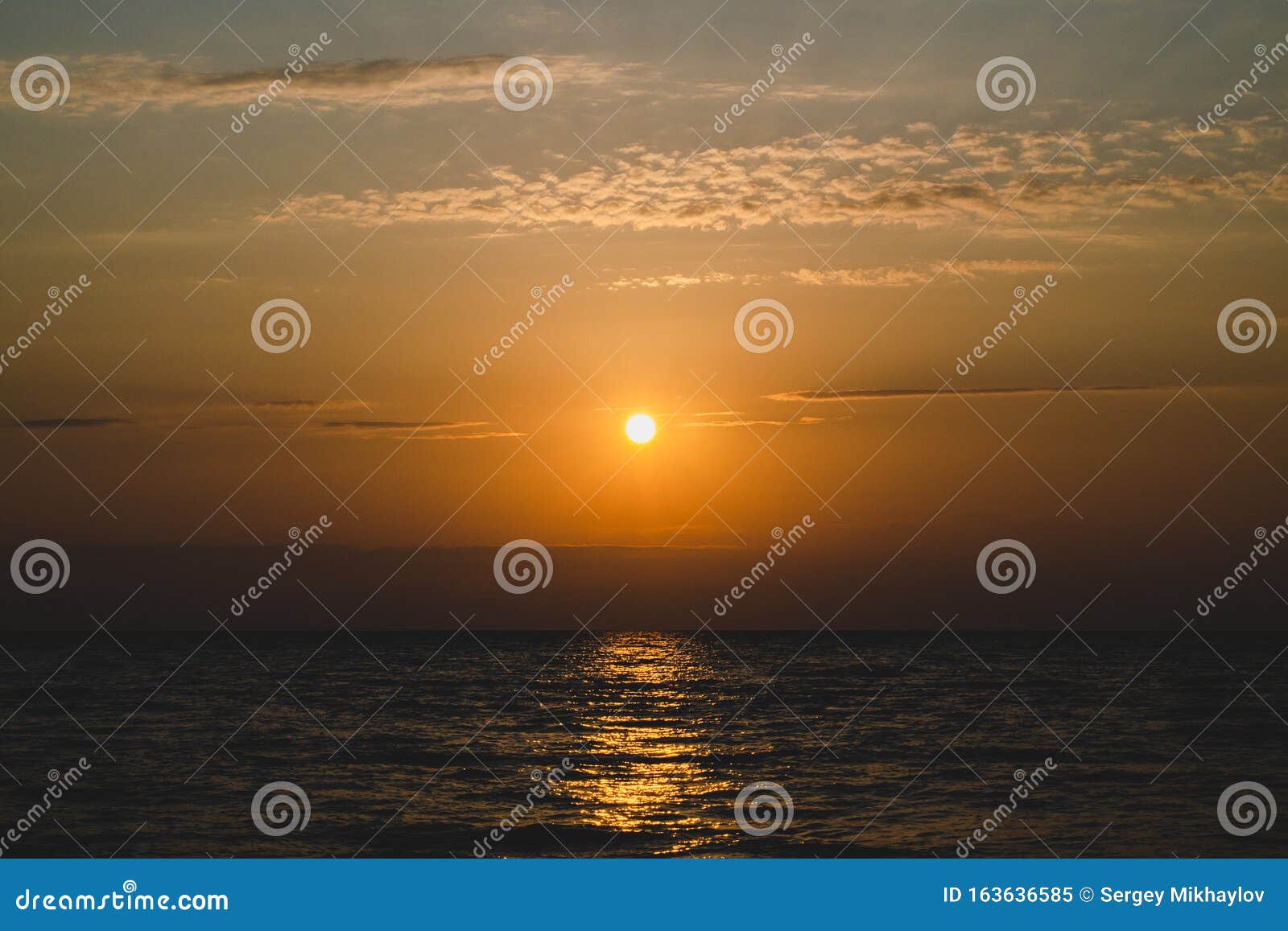 The Bright Orange Sun in the Sky Stock Image - Image of background ...