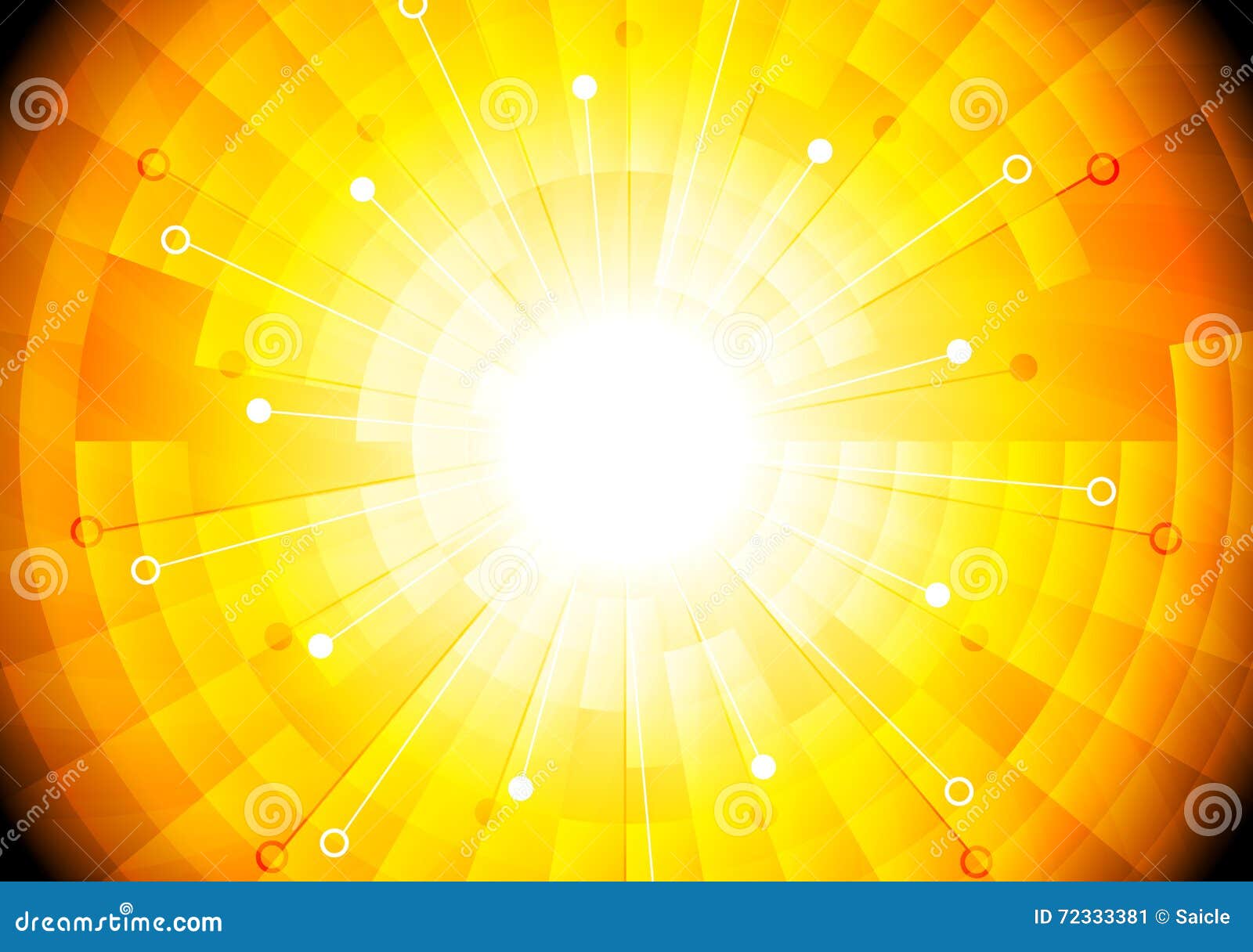 Bright Orange Tech Vector Background Stock Vector - Illustration of ...