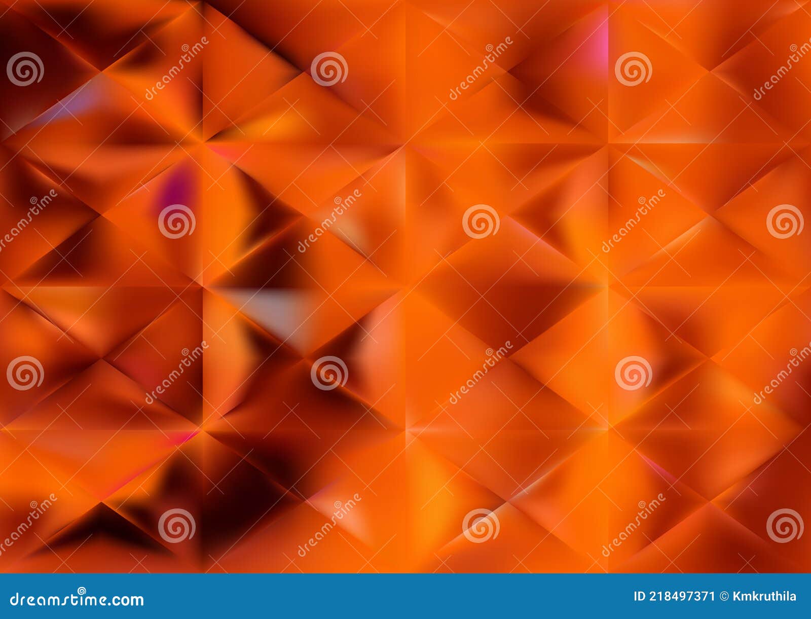 Bright Orange Triangle Pattern Background Stock Vector - Illustration ...
