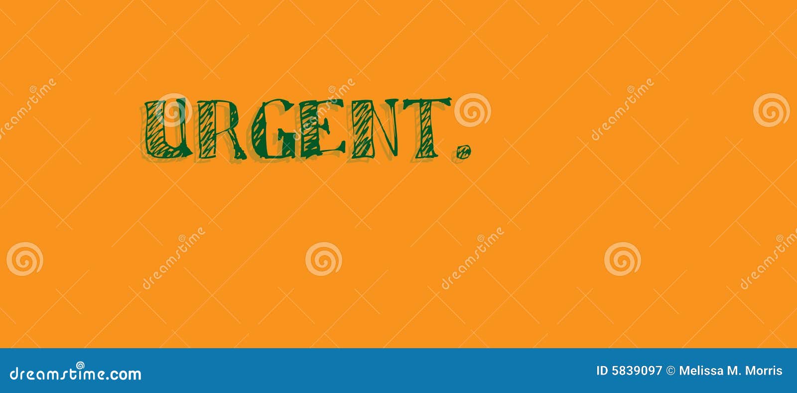 Bright Orange Urgent Message Stock Illustration - Illustration of ...