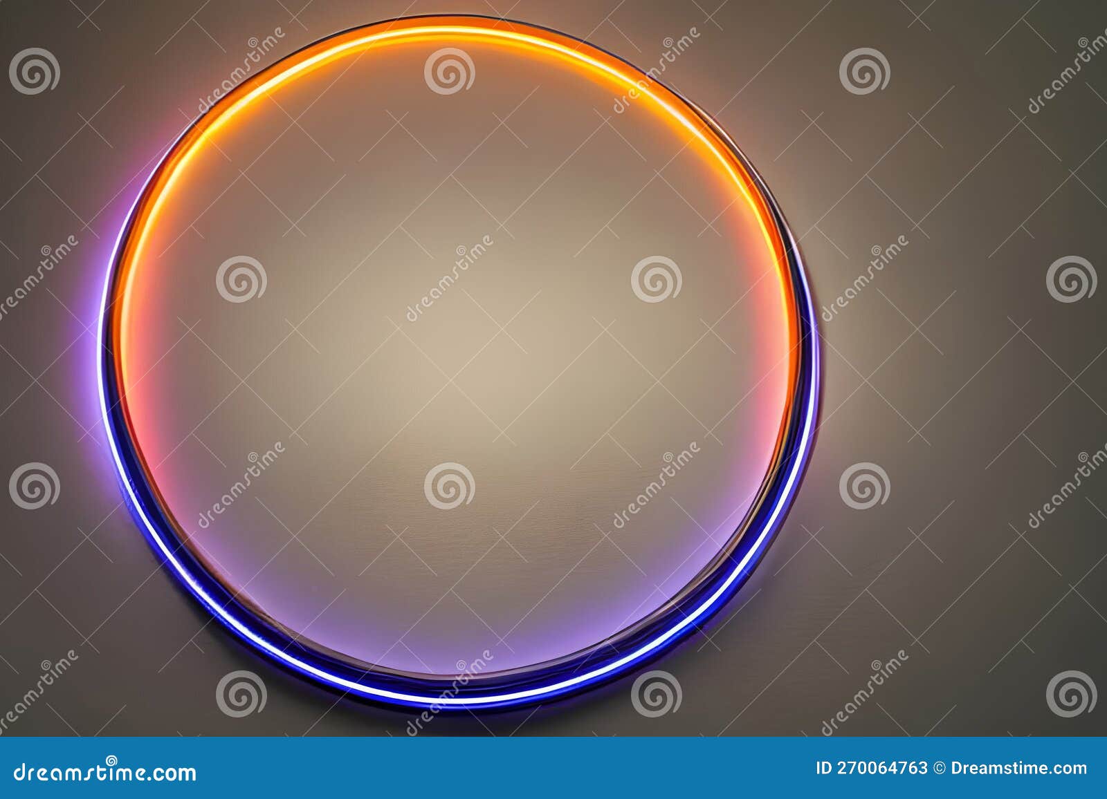 Bright Orange and Violet Circle Neon Light Background and Backdrop ...