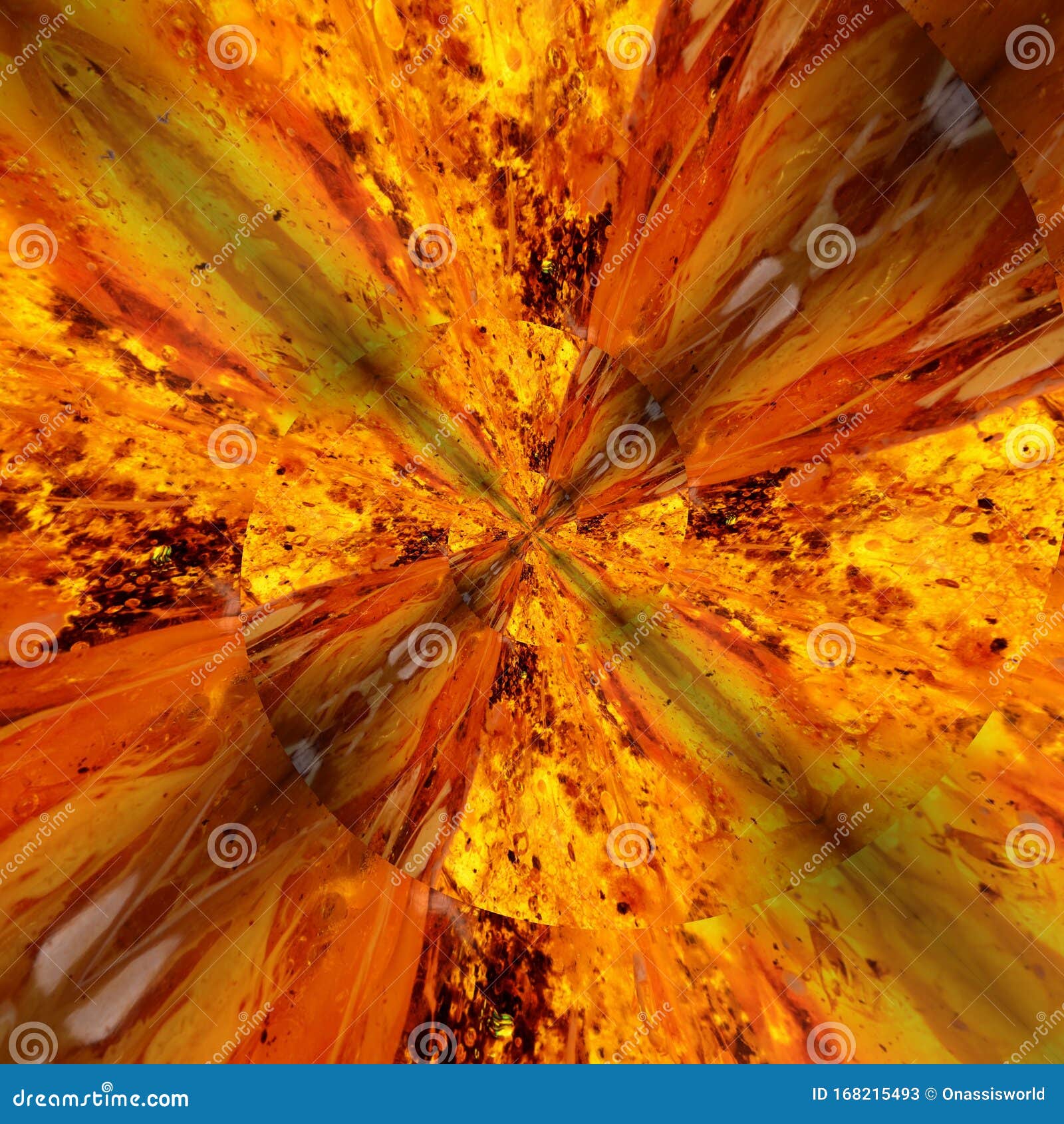 Bright Orange Yellow Fire Abstract Background Stock Illustration ...
