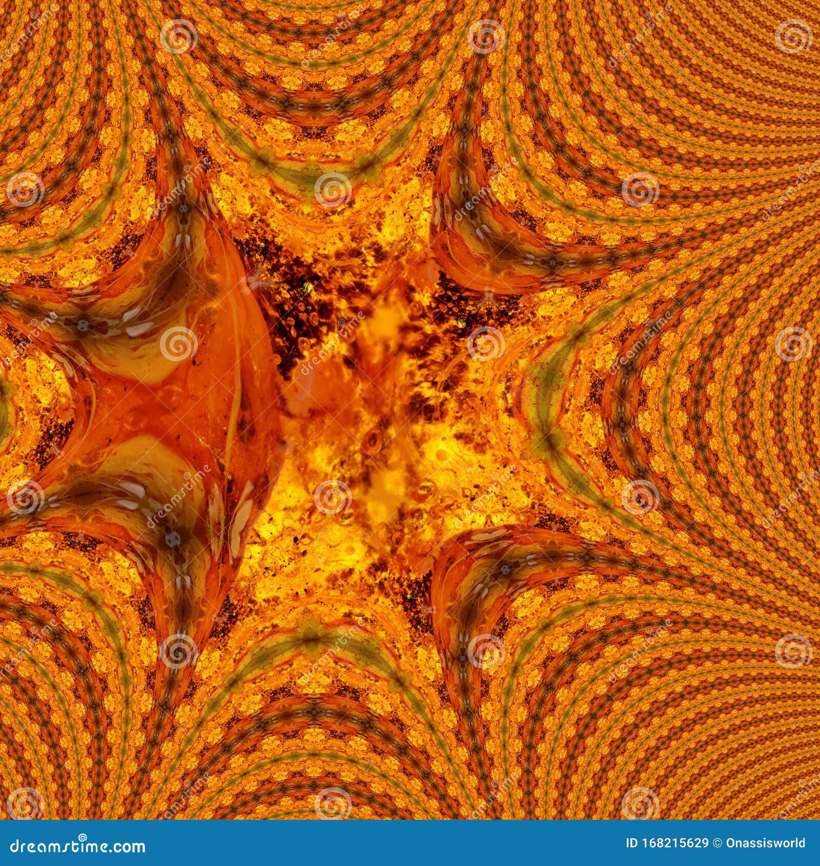 Bright Orange Yellow Fire Abstract Background Stock Illustration ...