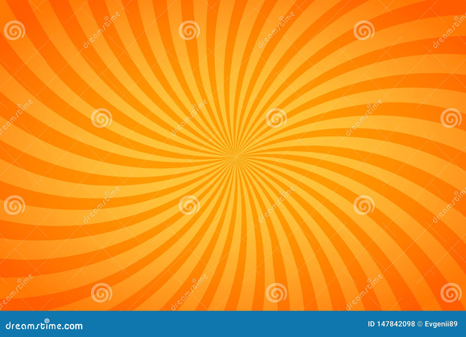 Bright Orange and Yellow Stripes, Twisted Background Stock Illustration ...