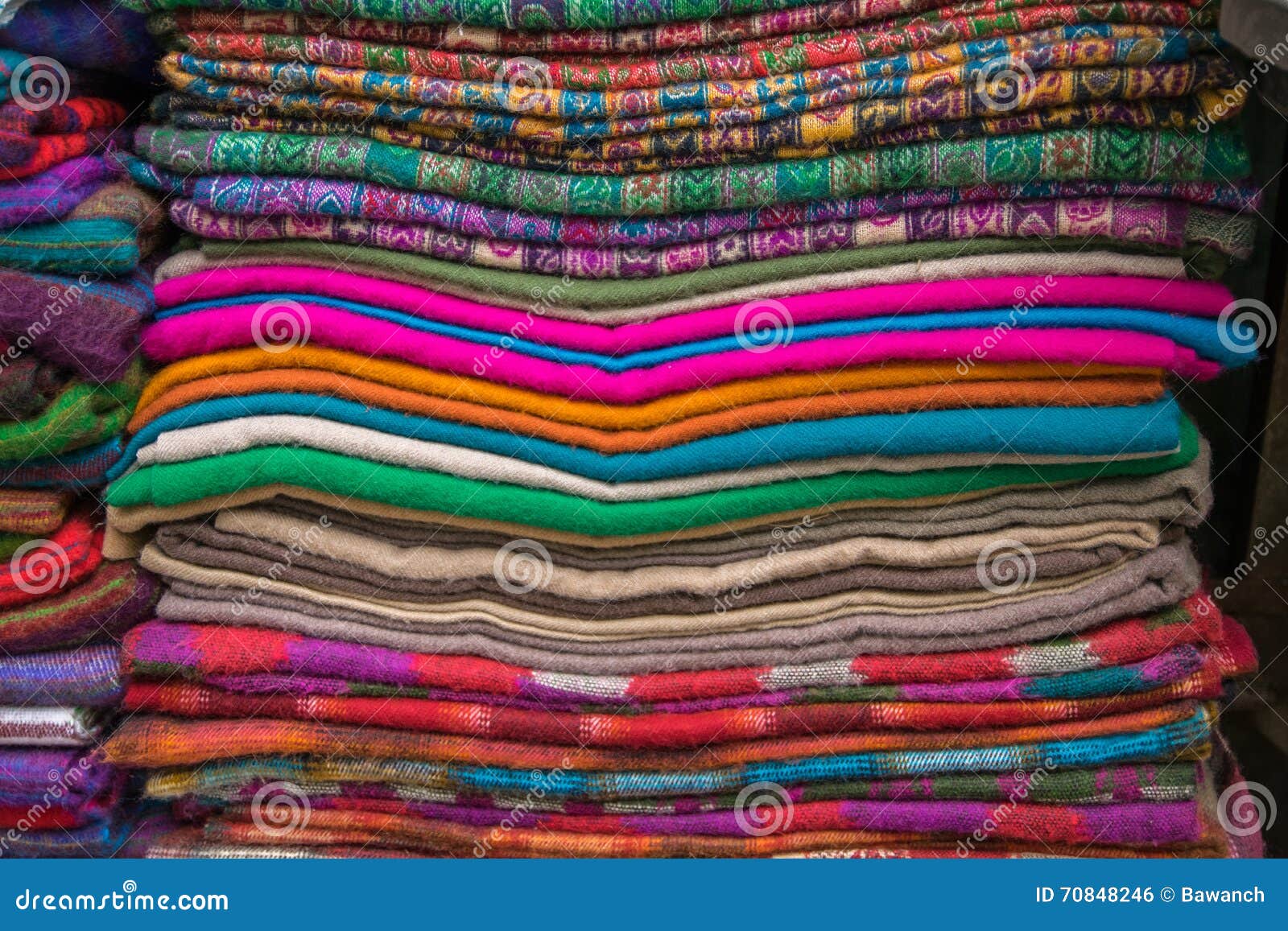 Bright Oriental Coloured Cloth Fabric Background Stock Photo - Image of ...