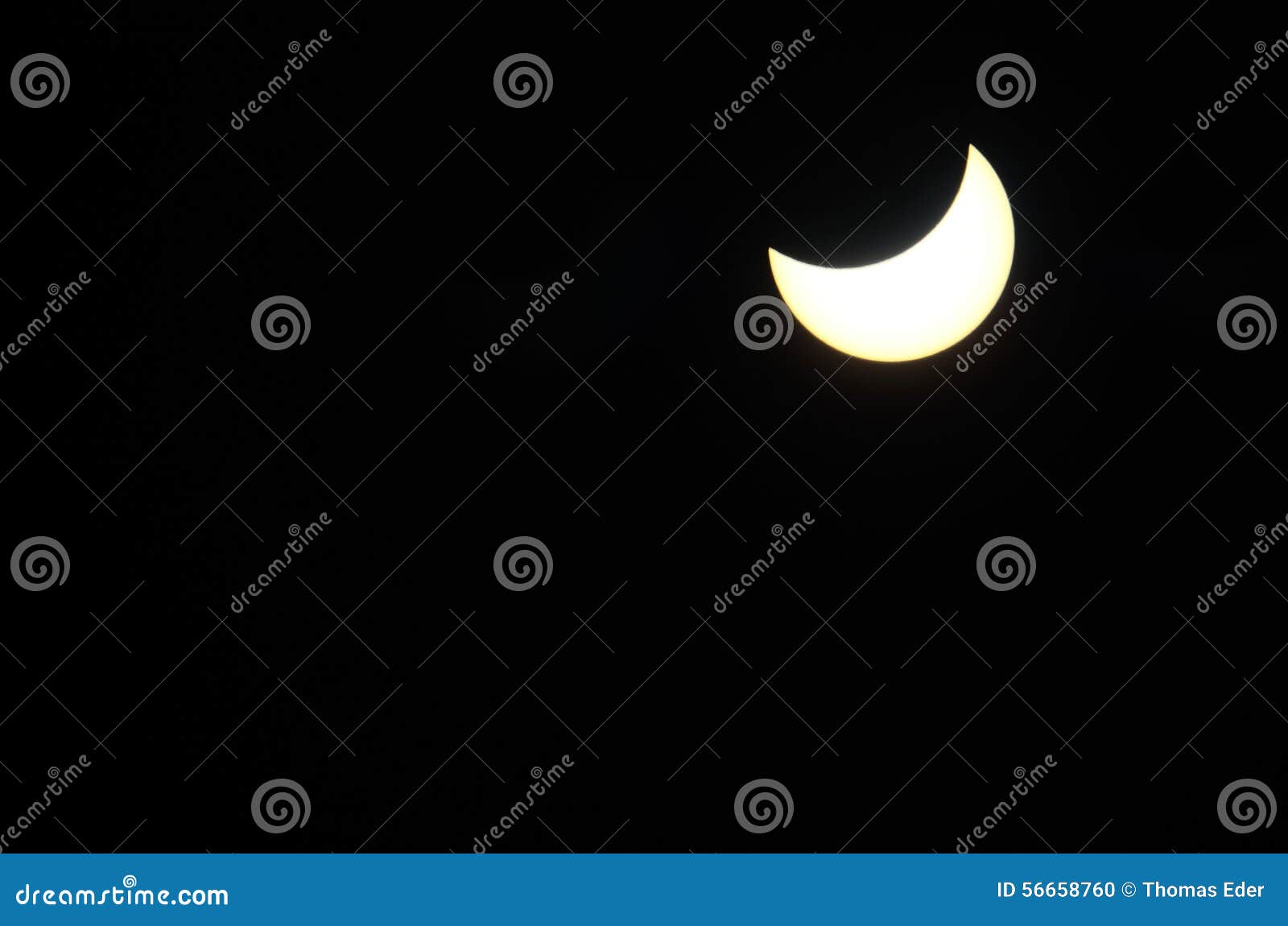 Bright Partial Solar Eclipse Stock Photo - Image of freedom, eclipse ...