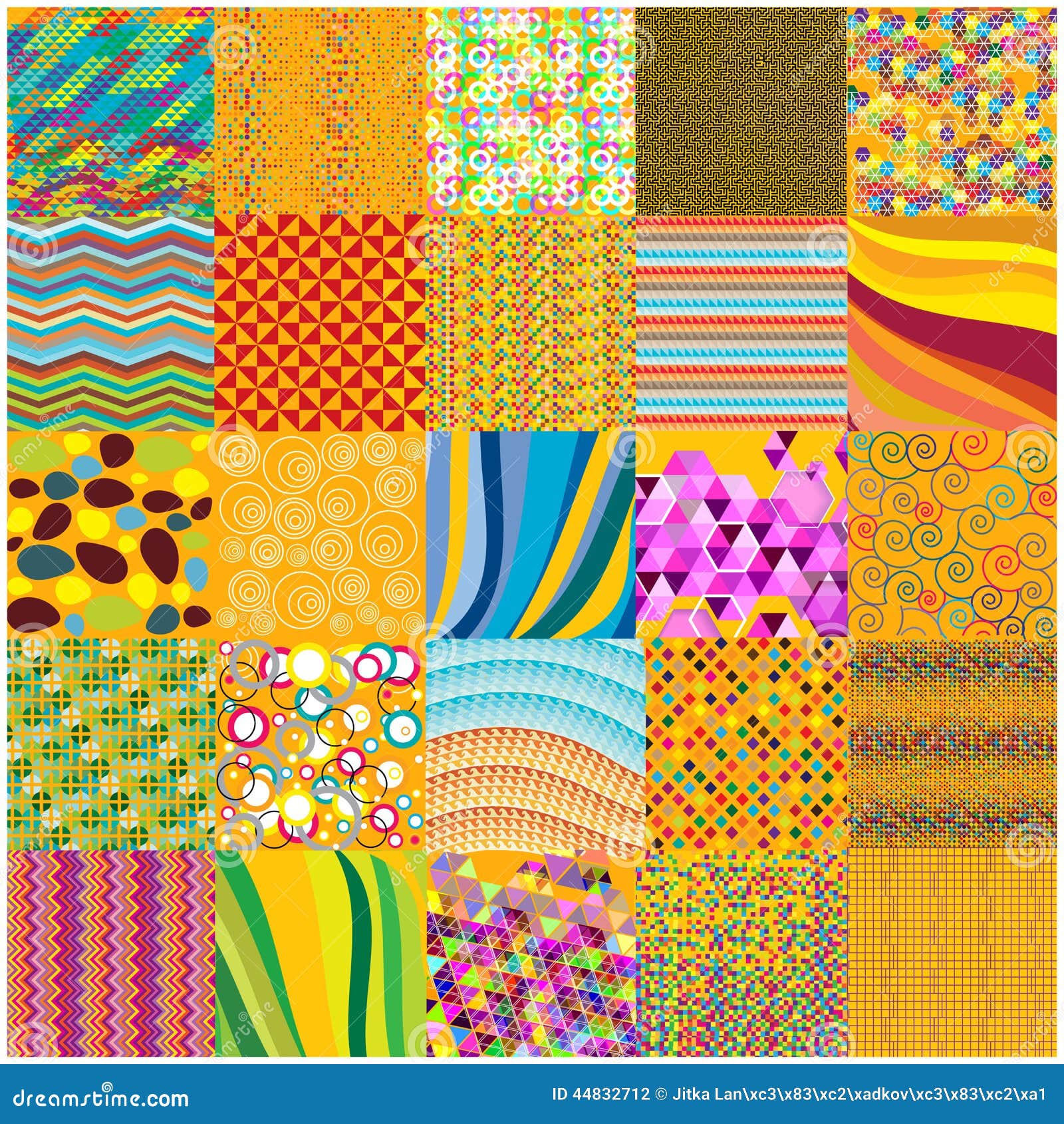 Bright Patchwork Tiles Wallpaper Stock Photo - Image of motive, combs ...