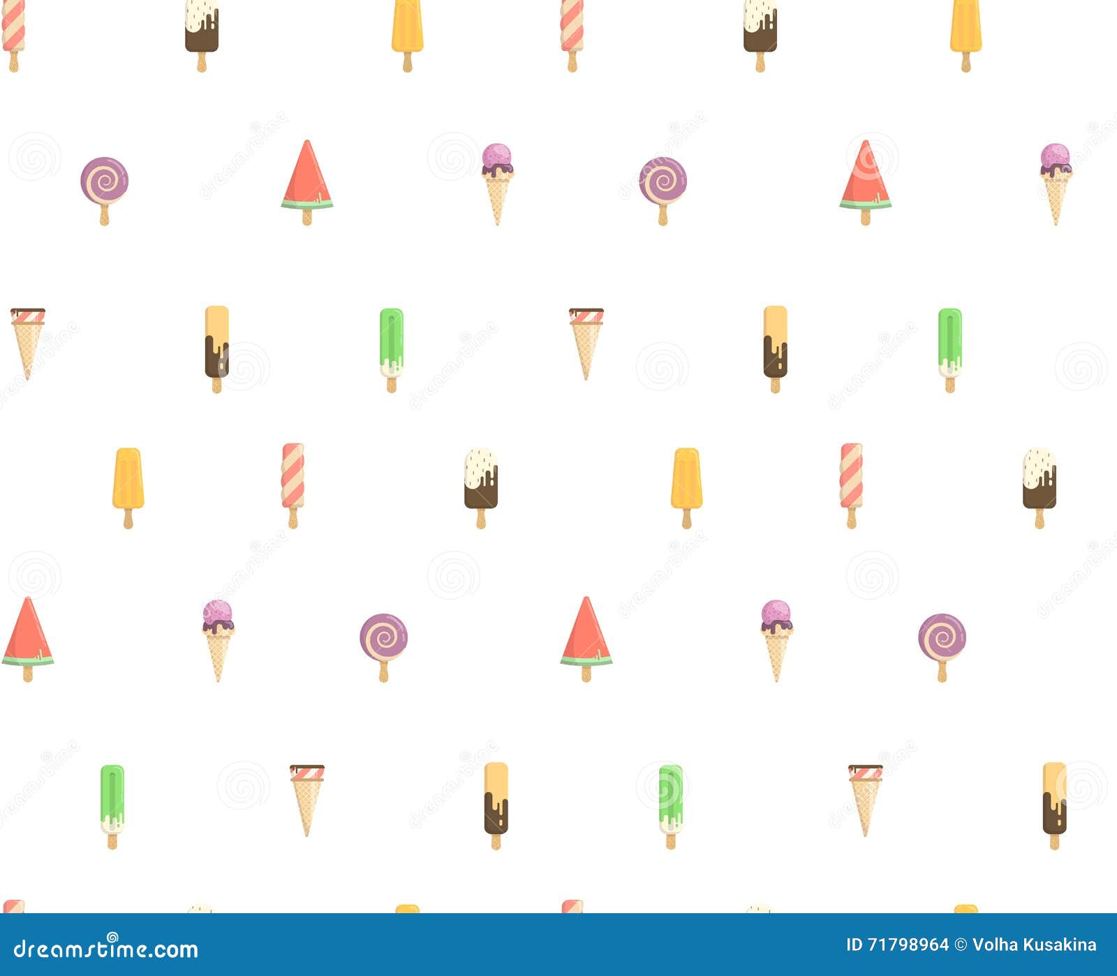 Bright Pattern of the Candy Store Stock Illustration - Illustration of ...