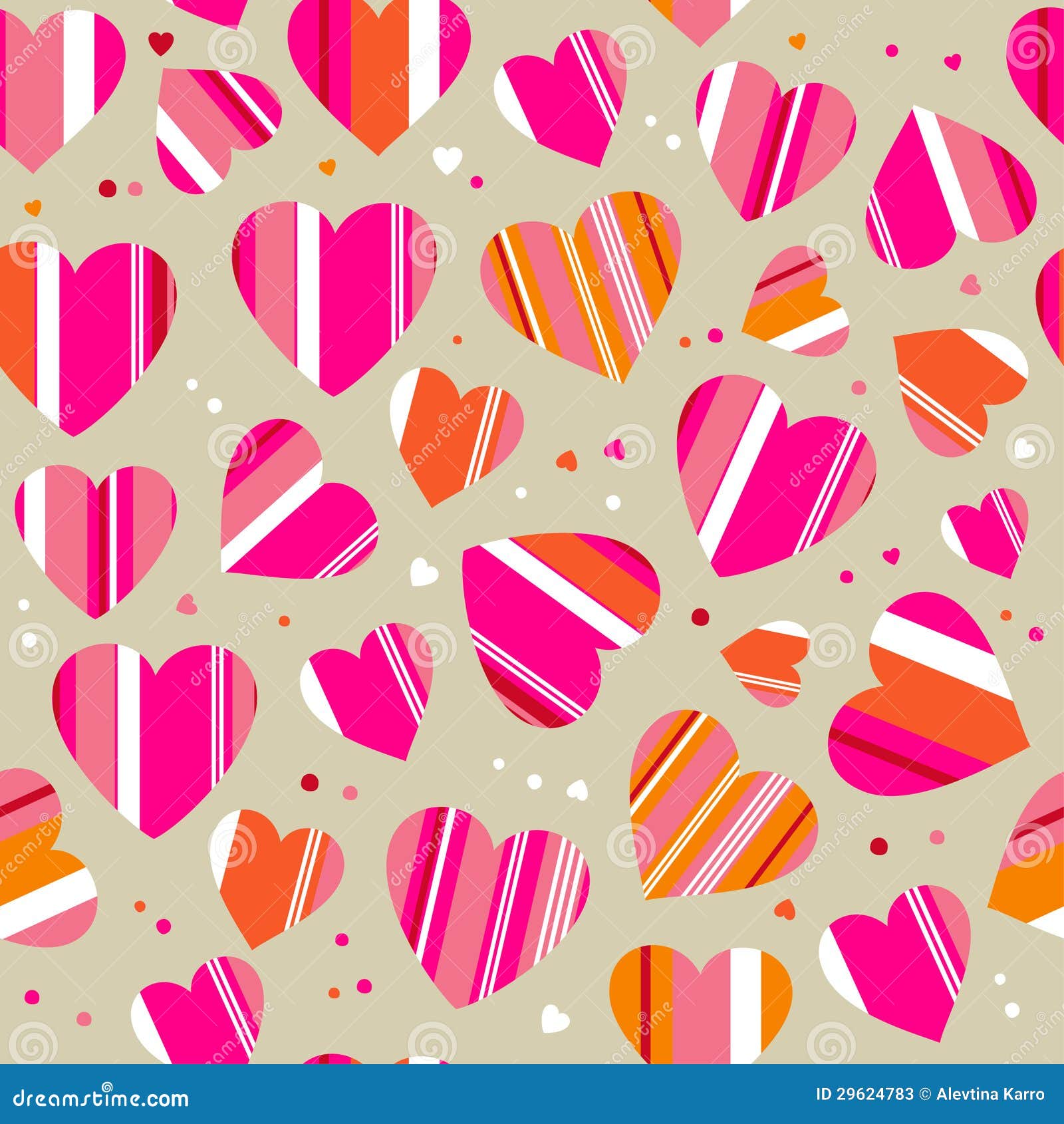Bright pattern with hearts stock vector. Illustration of form - 29624783