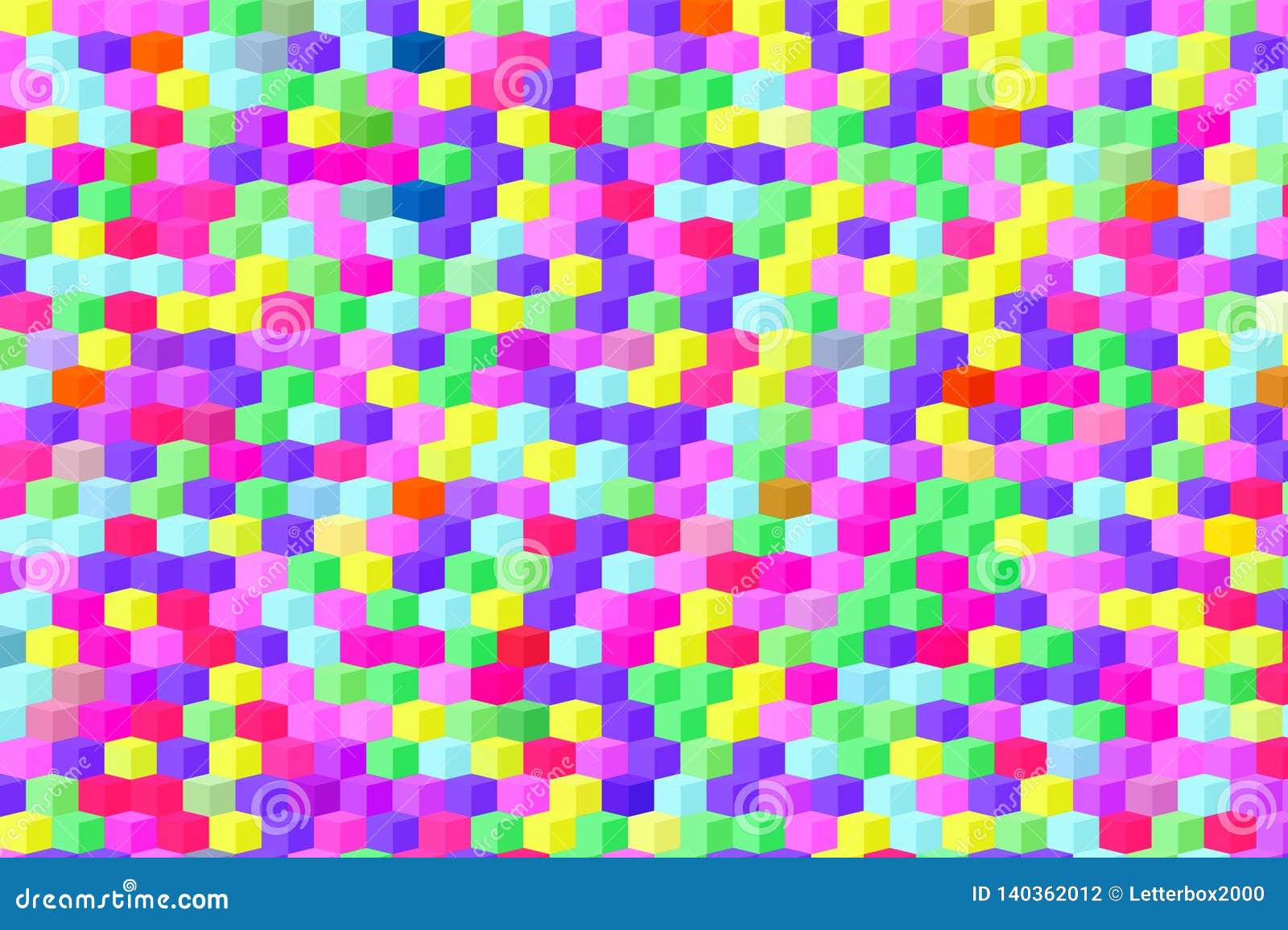 Bright Pattern of Multi-colored Cubes Stock Illustration - Illustration ... Bright Pattern of Multi-colored Cubes Stock Illustration - Illustration ...