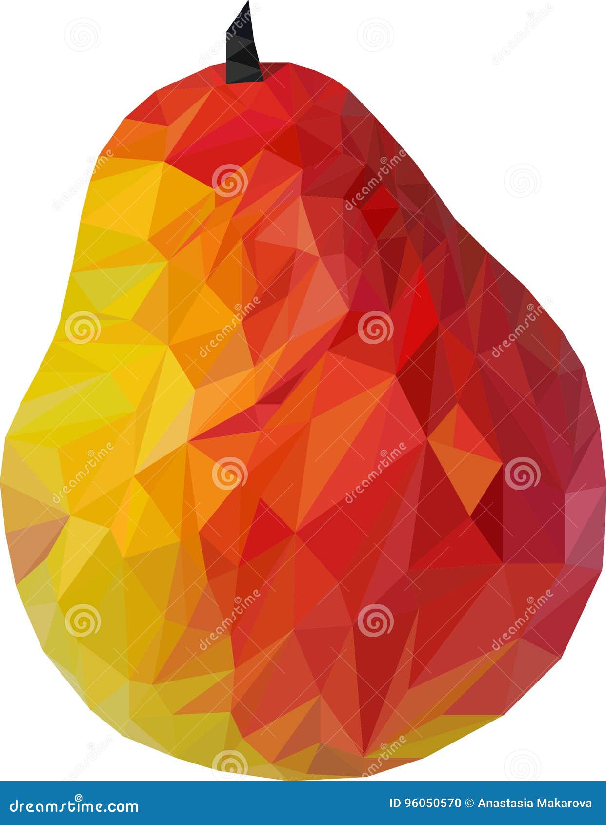 Bright pear stock illustration. Illustration of isolated - 96050570