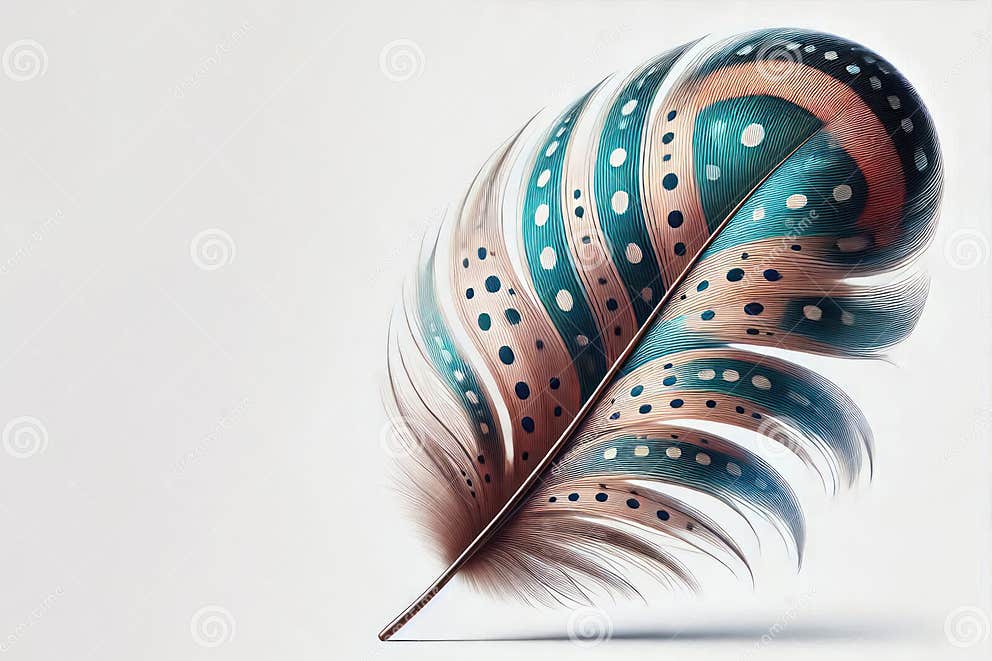 Bright Pen with Dots and Patterns on a Light Background. Space for Text ...