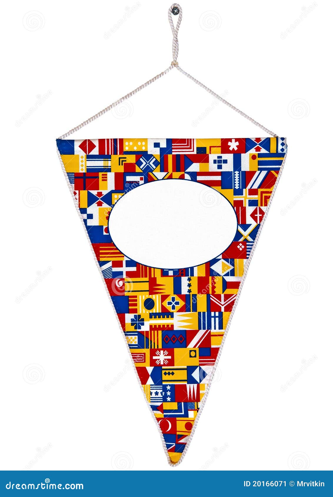 Bright Pennant or Triangle Flag and Set Stock Image - Image of elegance ...