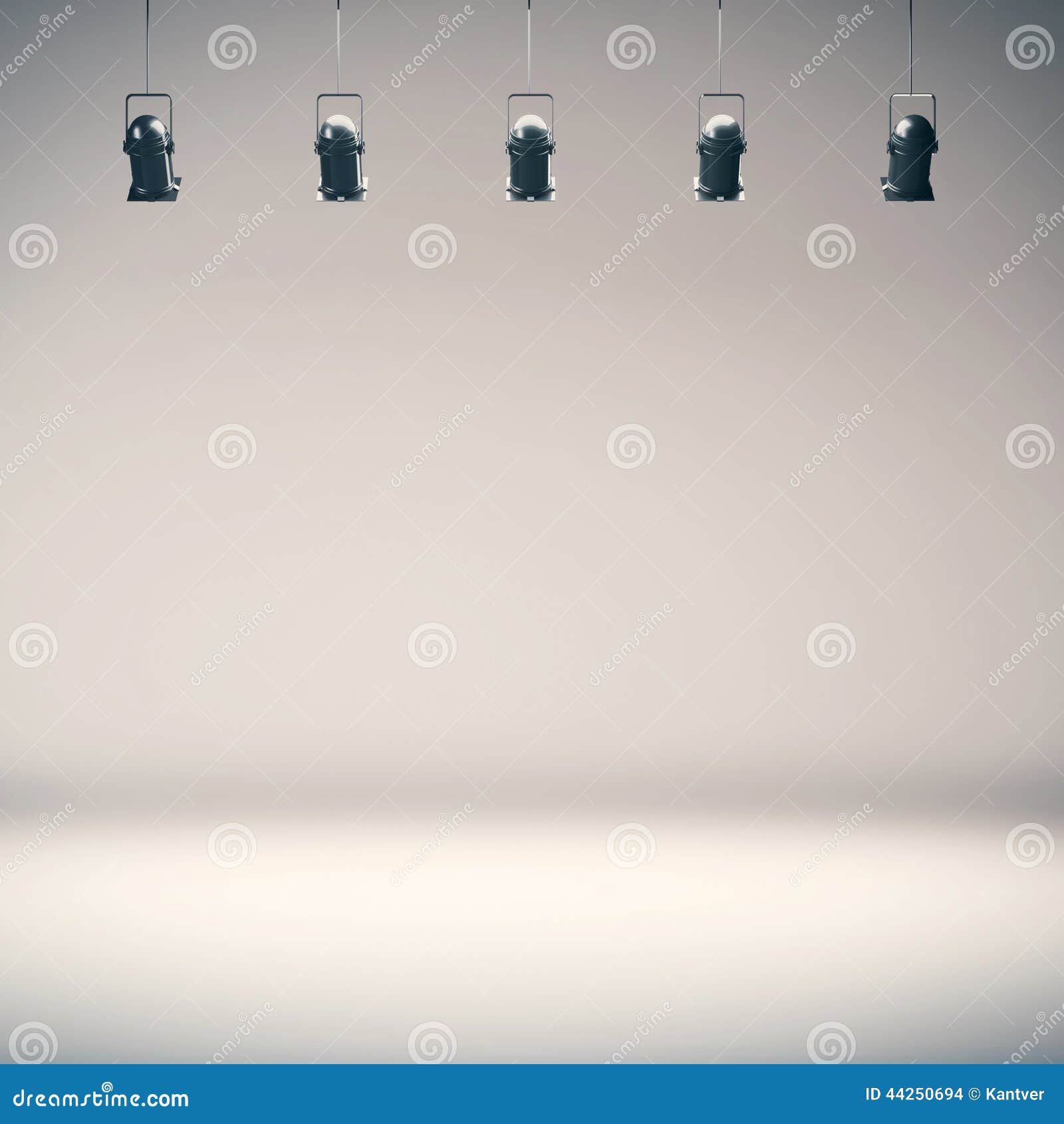 Bright Photo Studio Background with Spotlights Stock Photo - Image of ...