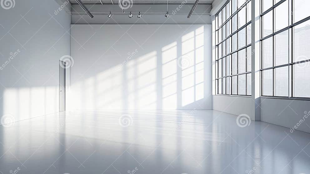 A Bright Photography Studio with Adjustable Lighting and a Clean White ...