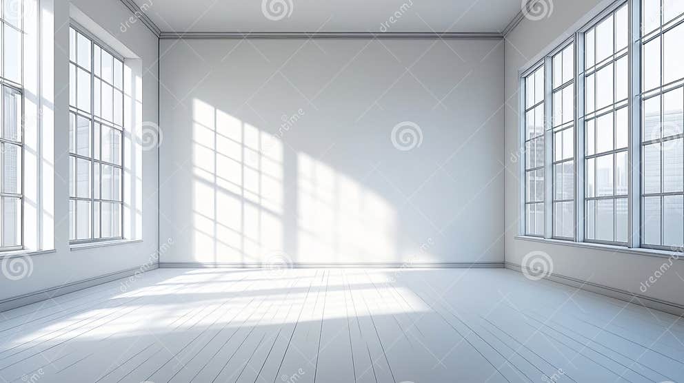 A Bright Photography Studio with Adjustable Lighting and a Clean White ...