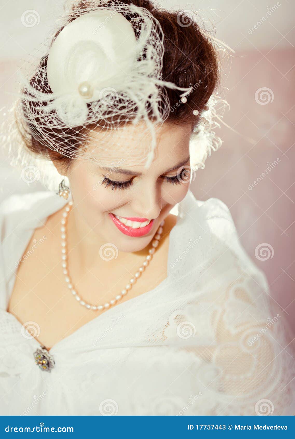 Bright Picture of Lovely Young Bride Stock Image - Image of charming ...