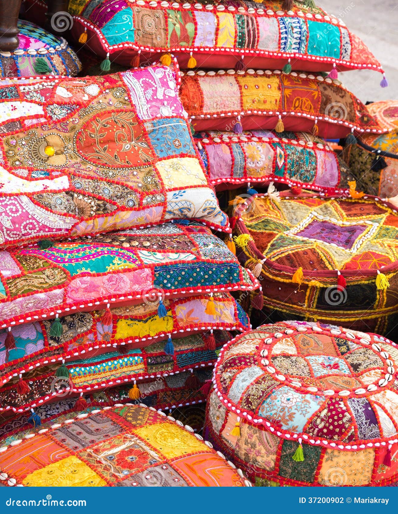 Bright pillows stock photo. Image of colourful, design - 37200902