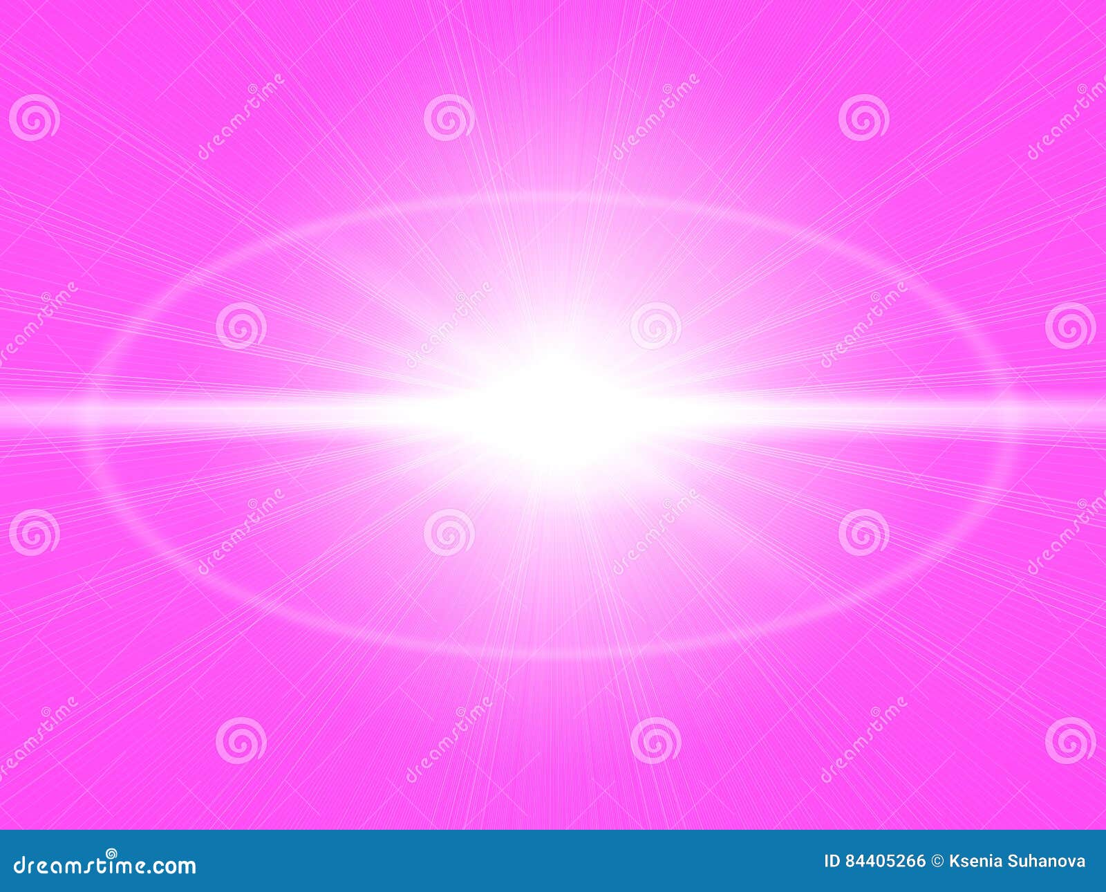 Bright Pink Background with Sun Shining Stock Illustration ...