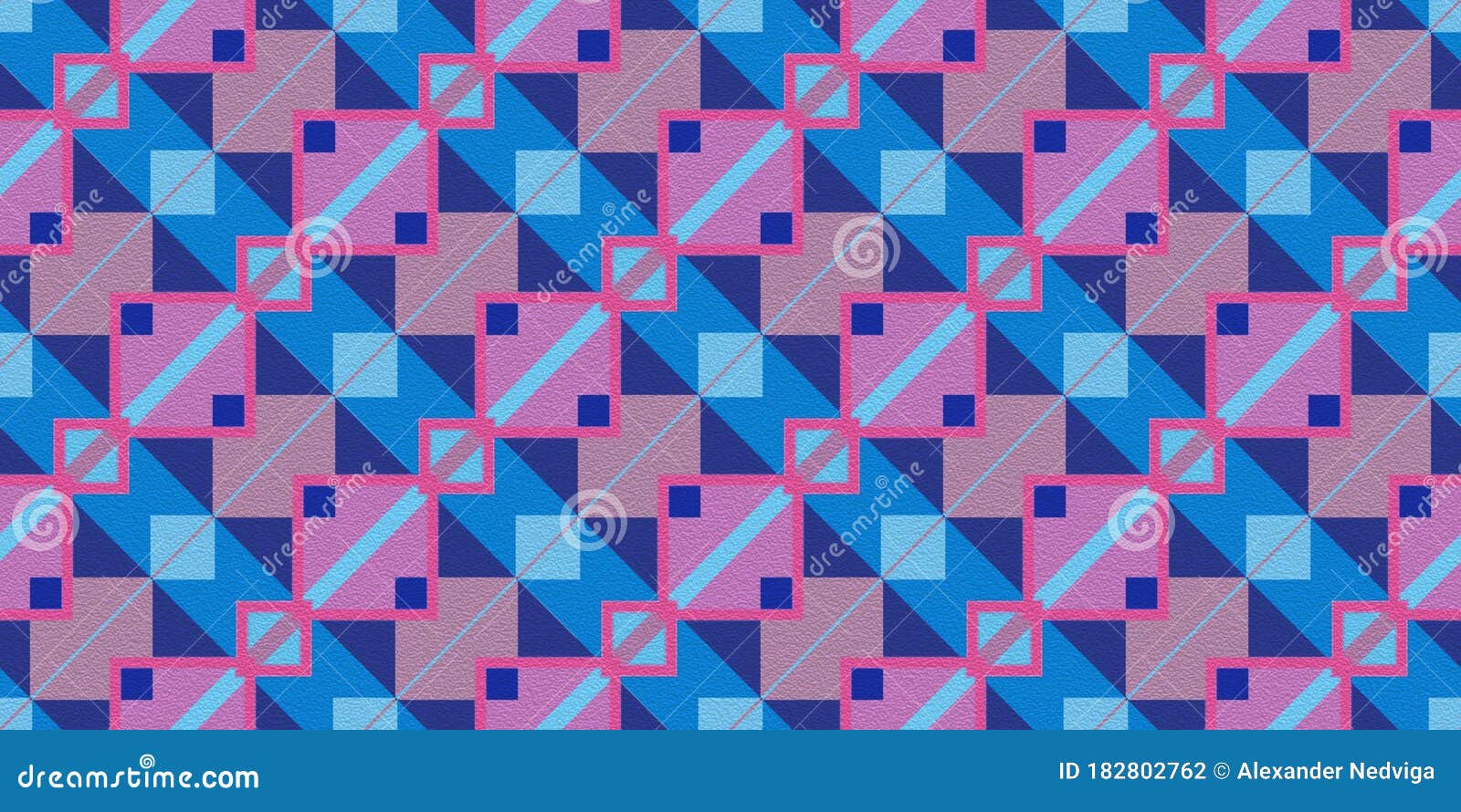 Bright Pink Blue Seamless Modern Maya Stock Illustration - Illustration ...