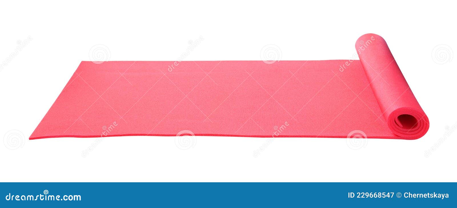 Bright Pink Camping Mat Isolated on White Stock Image - Image of ...