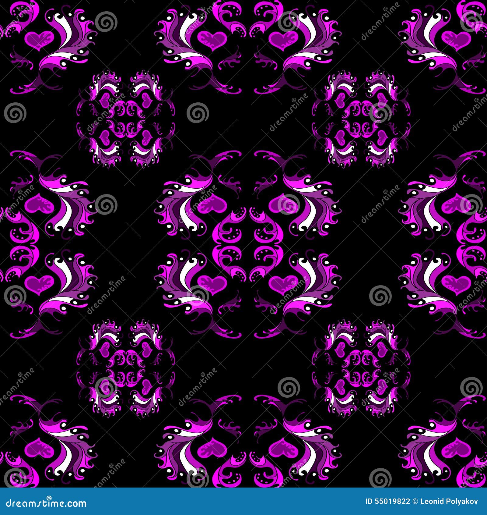 Bright Pink Color Pattern Wallpaper Stock Vector - Illustration of ...