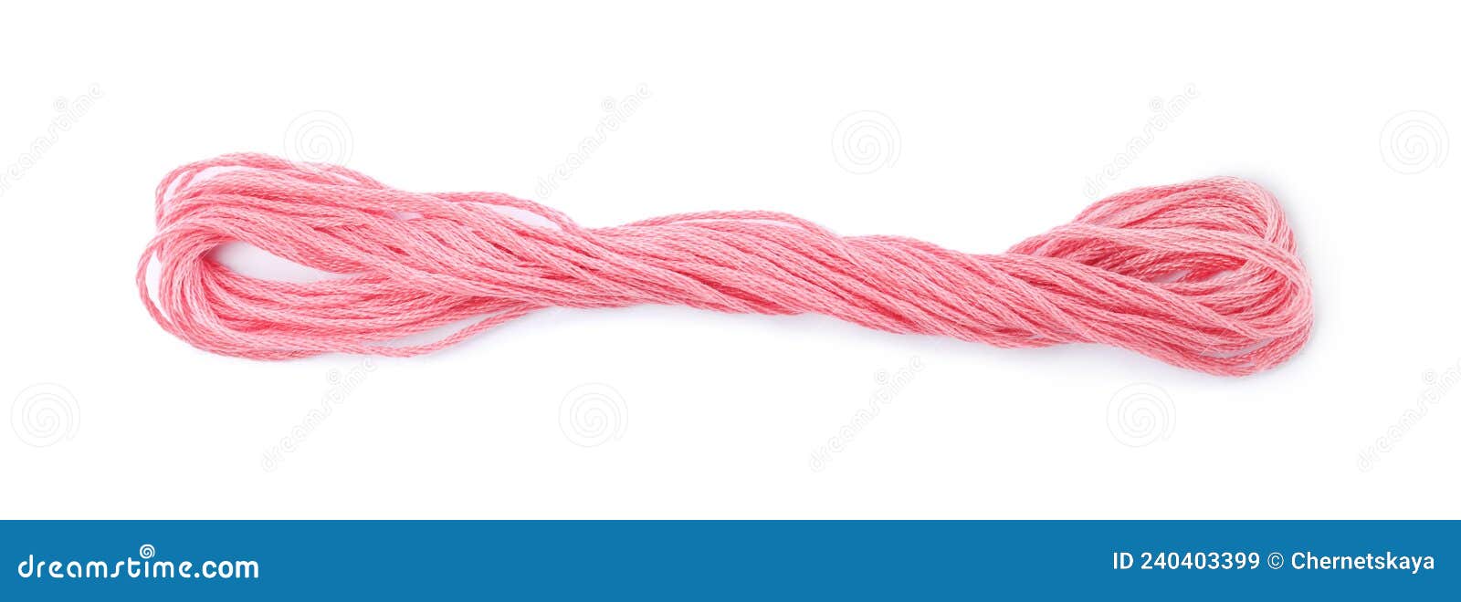 Bright Pink Embroidery Thread on White Background Stock Image - Image ...