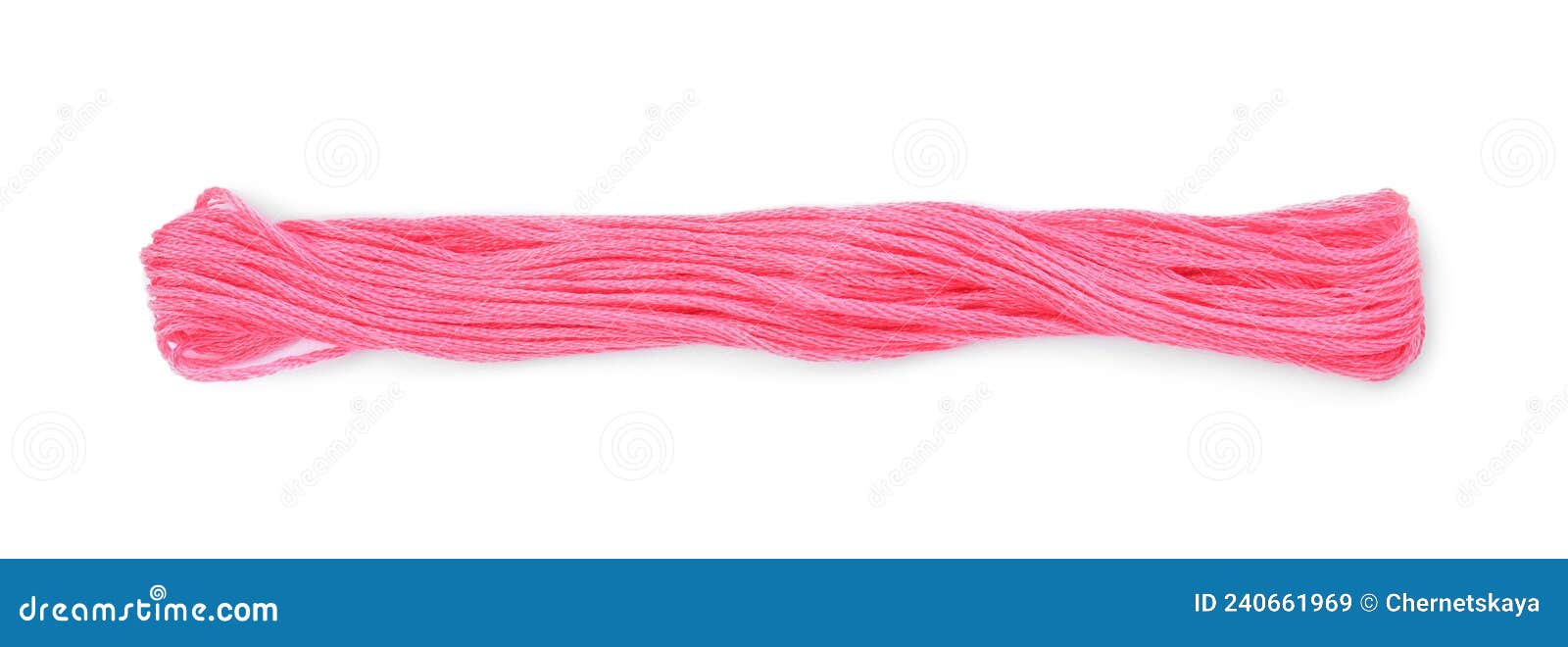 Bright Pink Embroidery Thread on White Background Stock Image - Image ...