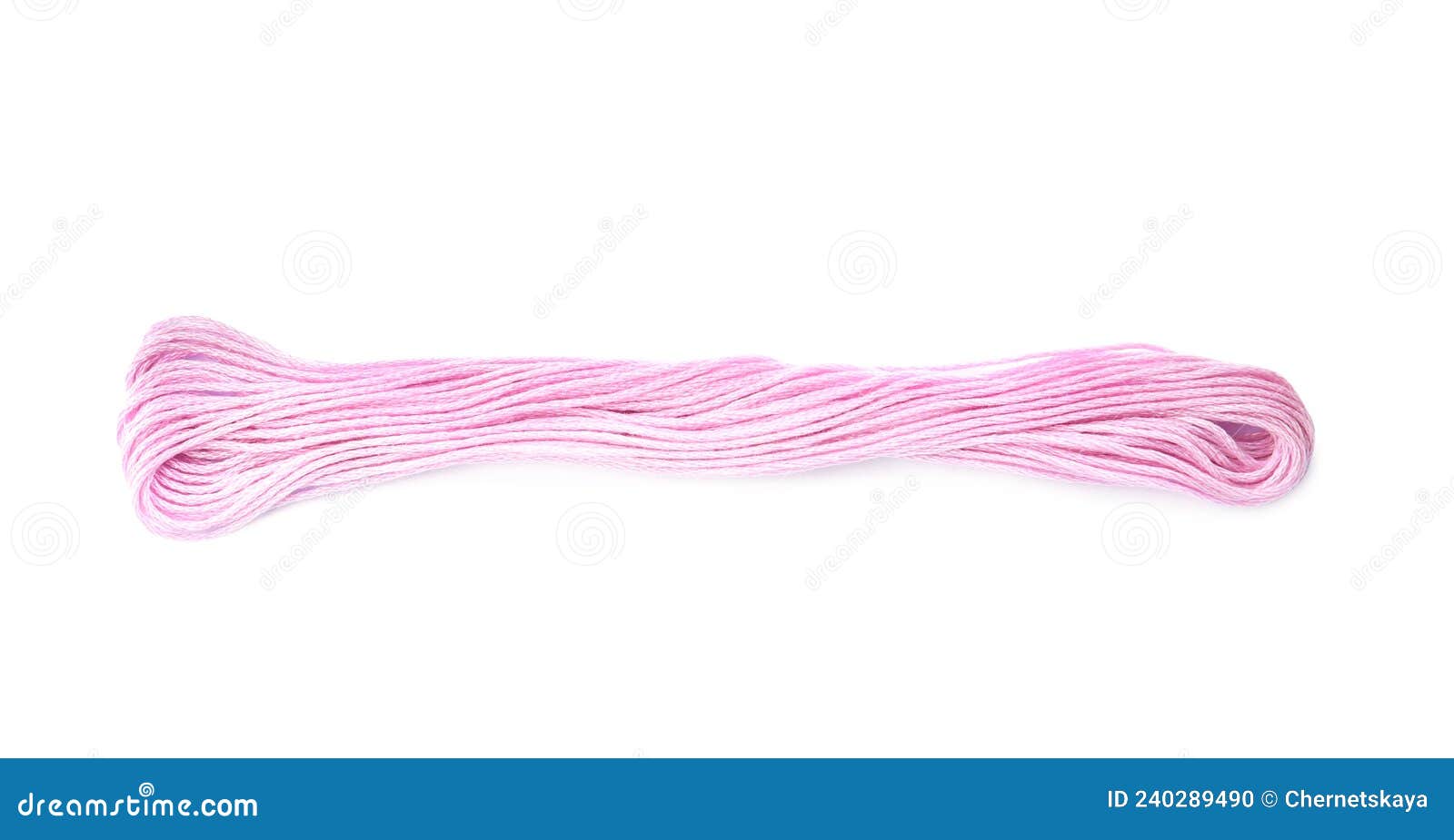 Bright Pink Embroidery Thread on White Background Stock Photo - Image ...