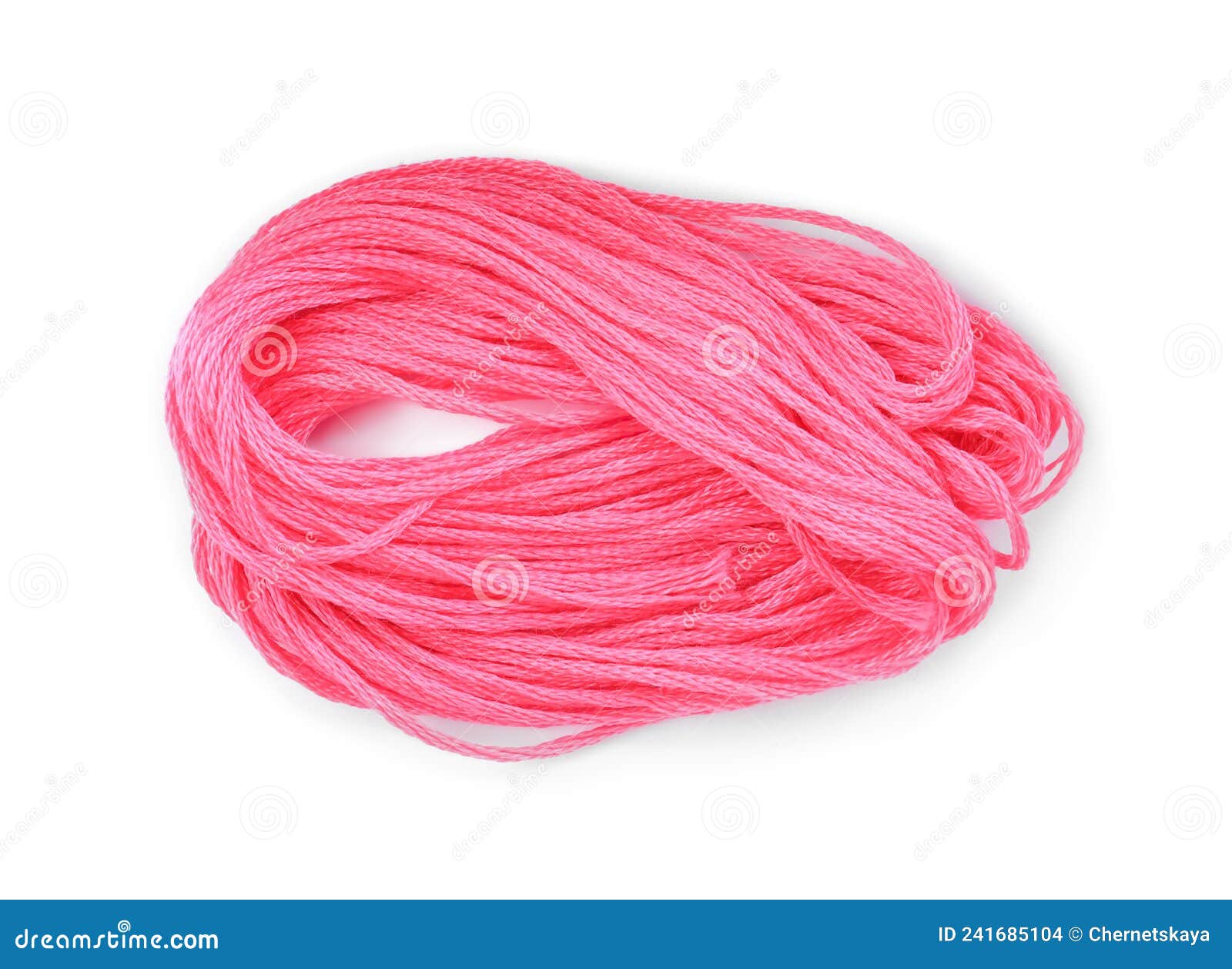 Bright Pink Embroidery Thread on White Background Stock Photo - Image ...