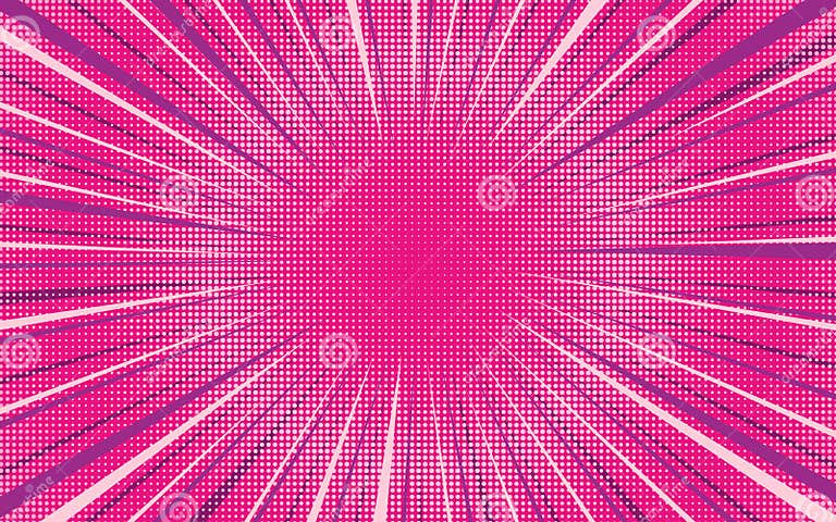 Bright Pink Exploding Retro Comic Background Stock Vector ...