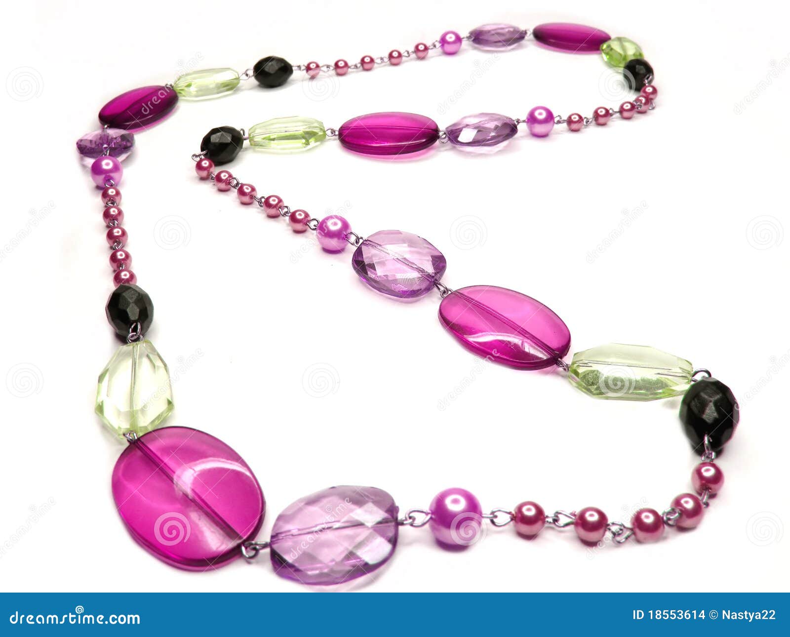 Bright Pink Jewellery Beads Stock Photo - Image of isolated, glamour ...